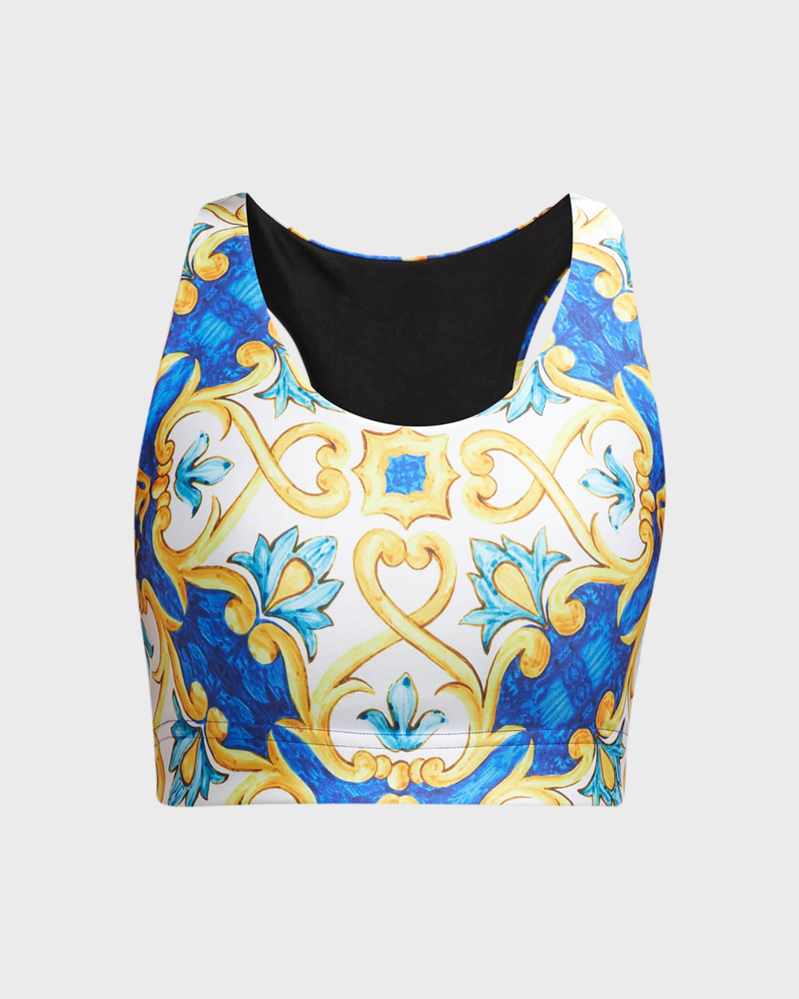 Terez Ceramic Tile Hi-Shine Sports Bra | Neiman Marcus