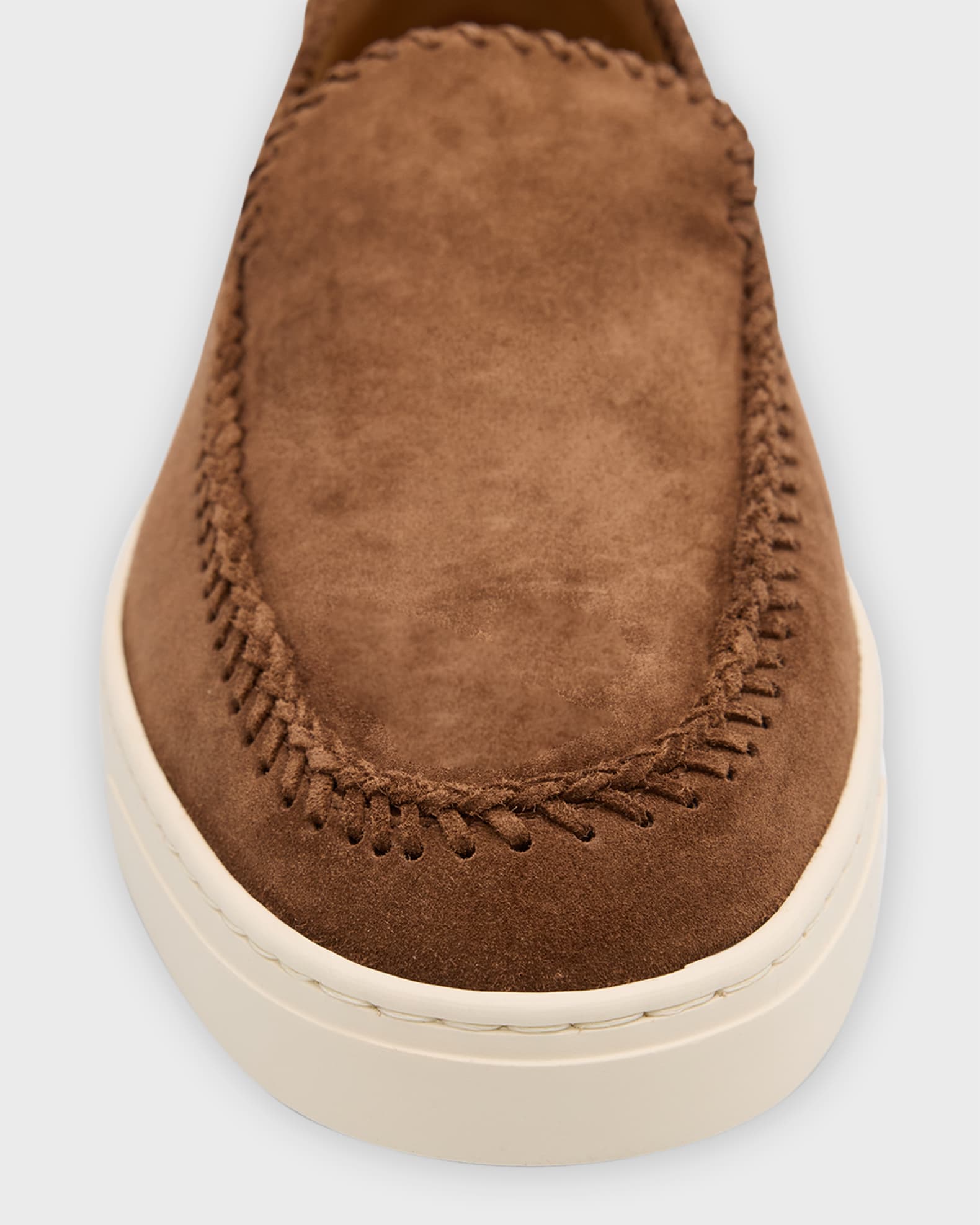 Giorgio Armani Men's Suede Sneaker-Sole Loafers | Neiman Marcus