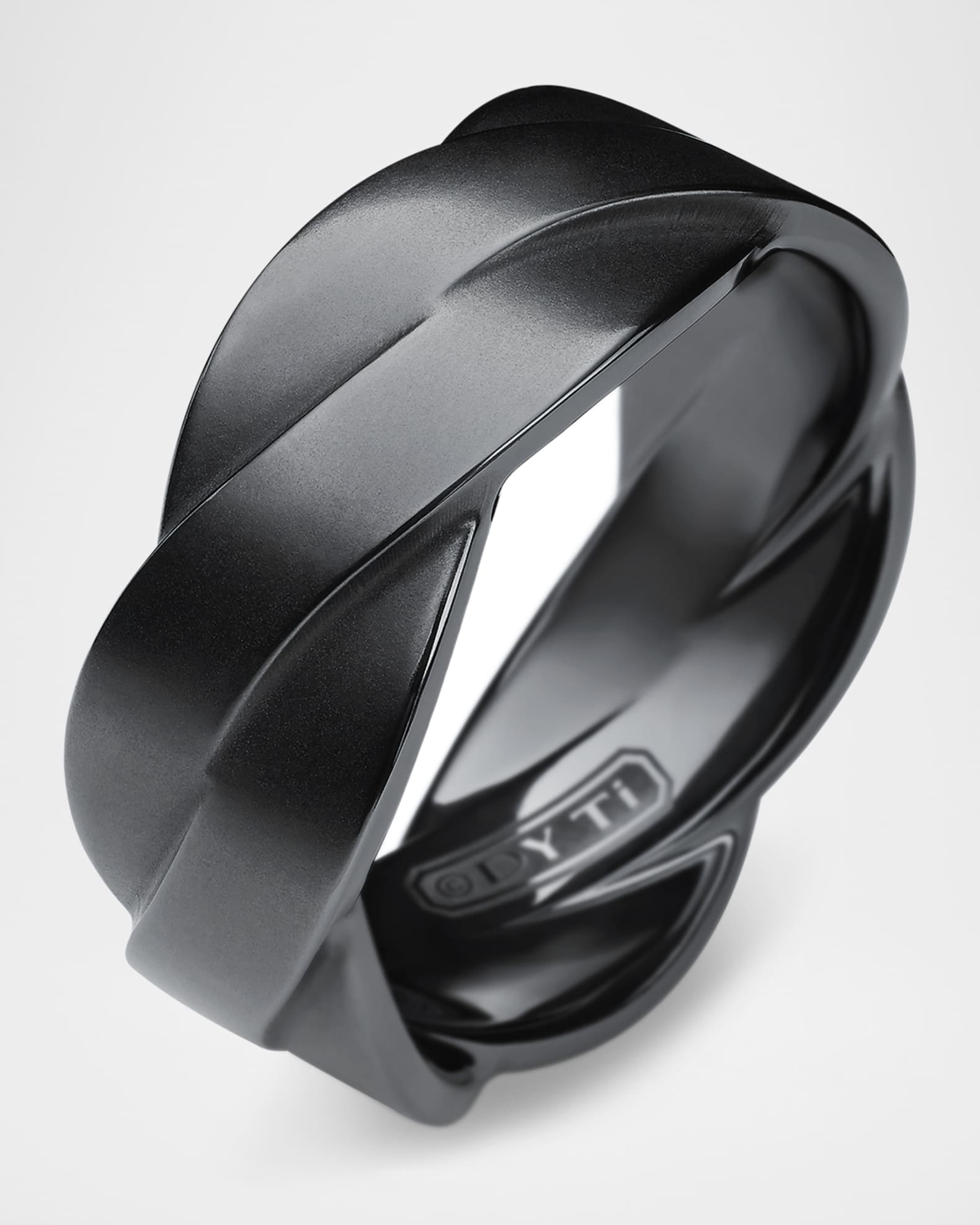 David Yurman Men's DY Helios Band Ring in Black Titanium, 9mm | Neiman ...