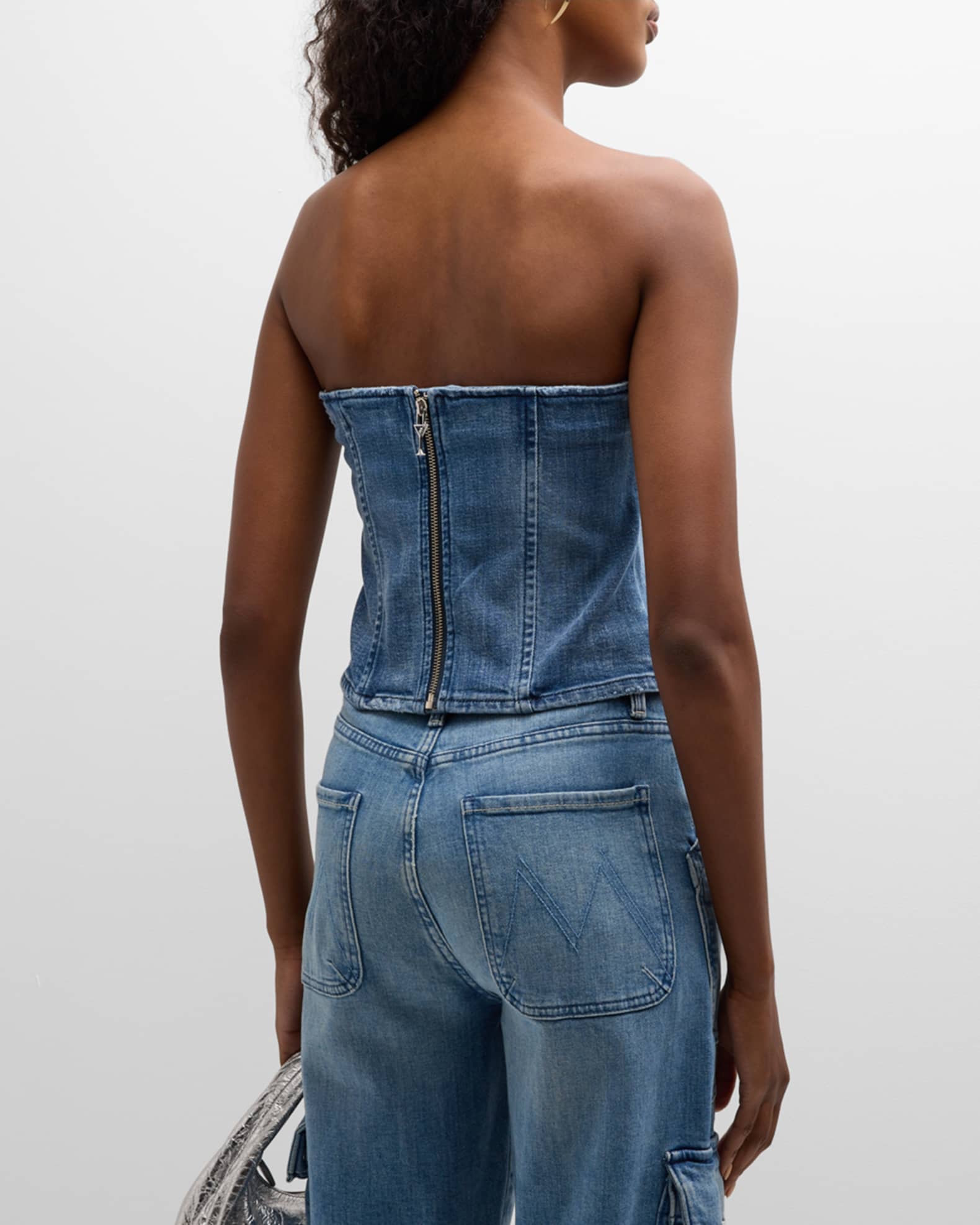 Retrofete Allie Denim Bustier Top | Neiman Marcus