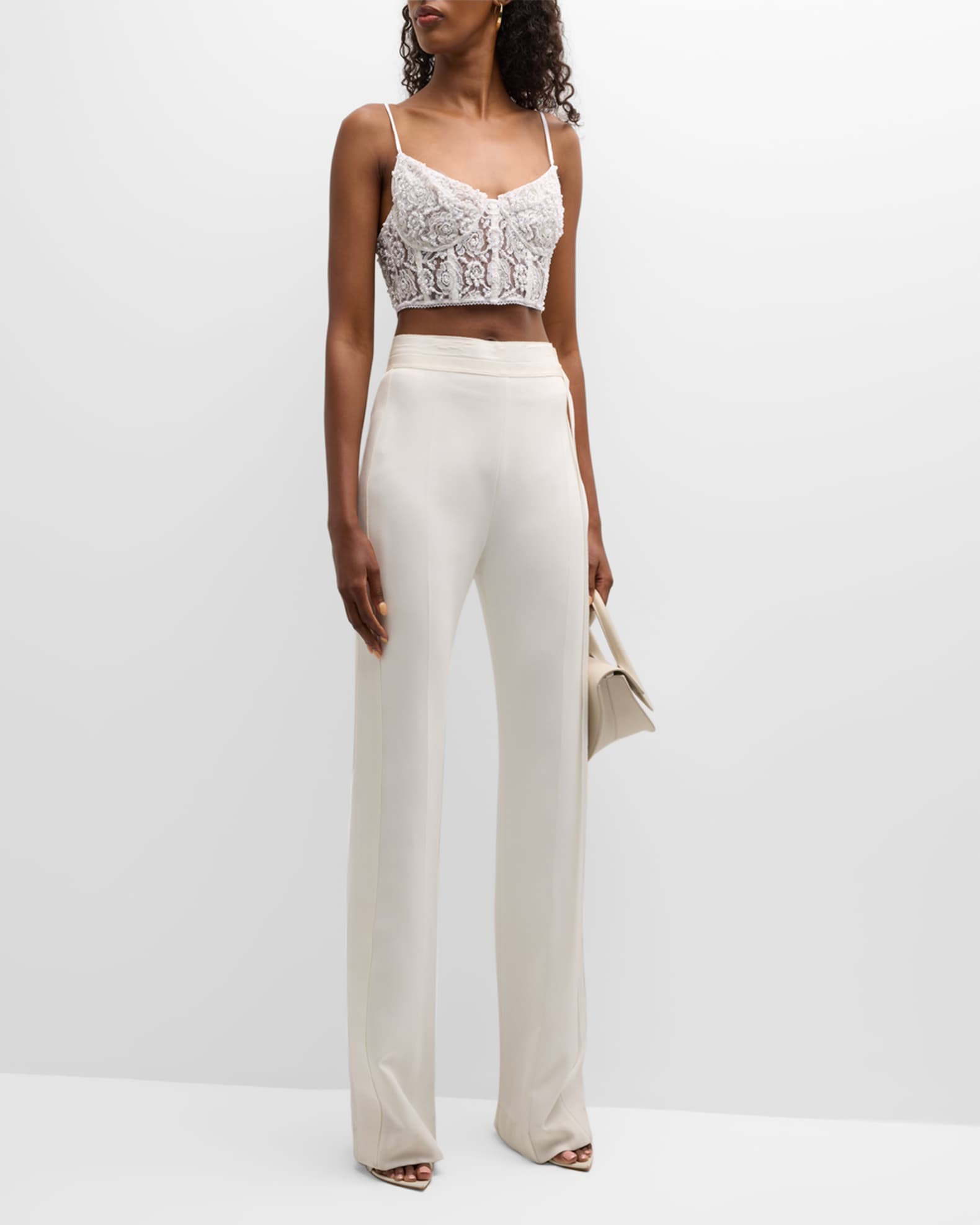 Retrofete Pessa Embellished Eyelet Bra Top | Neiman Marcus