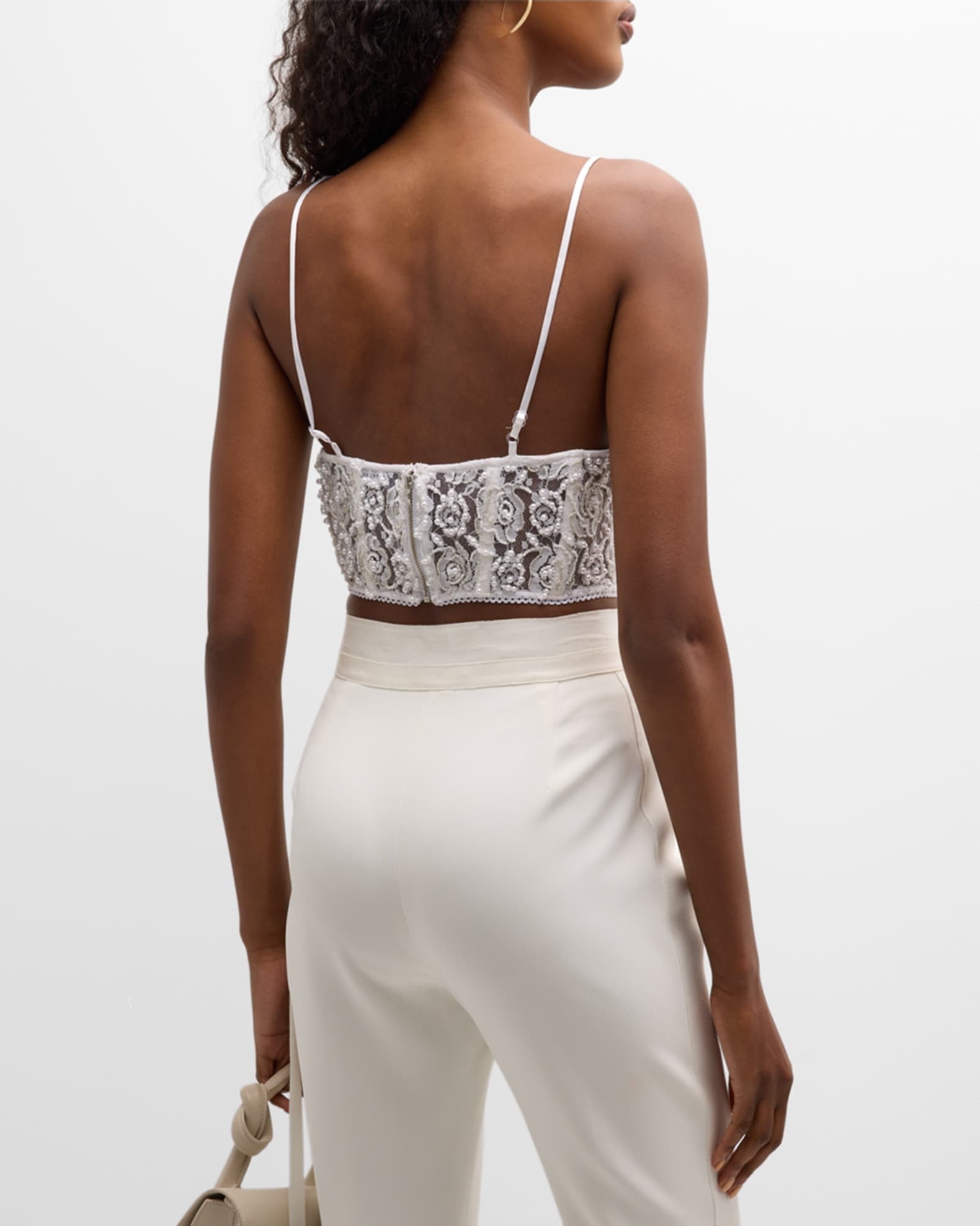 Retrofete Pessa Embellished Eyelet Bra Top | Neiman Marcus
