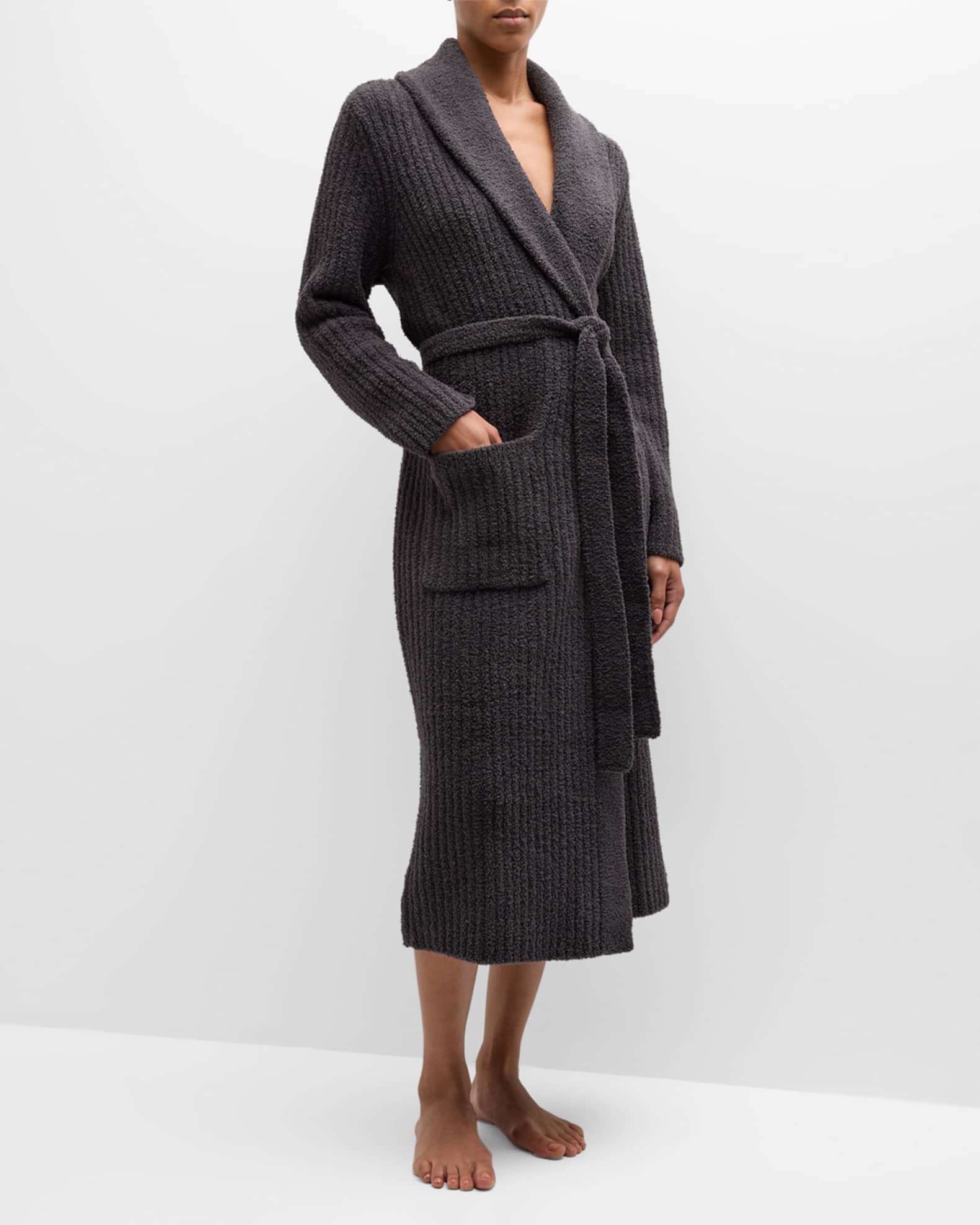 Barefoot Dreams Eco CozyChic Ribbed Robe | Neiman Marcus