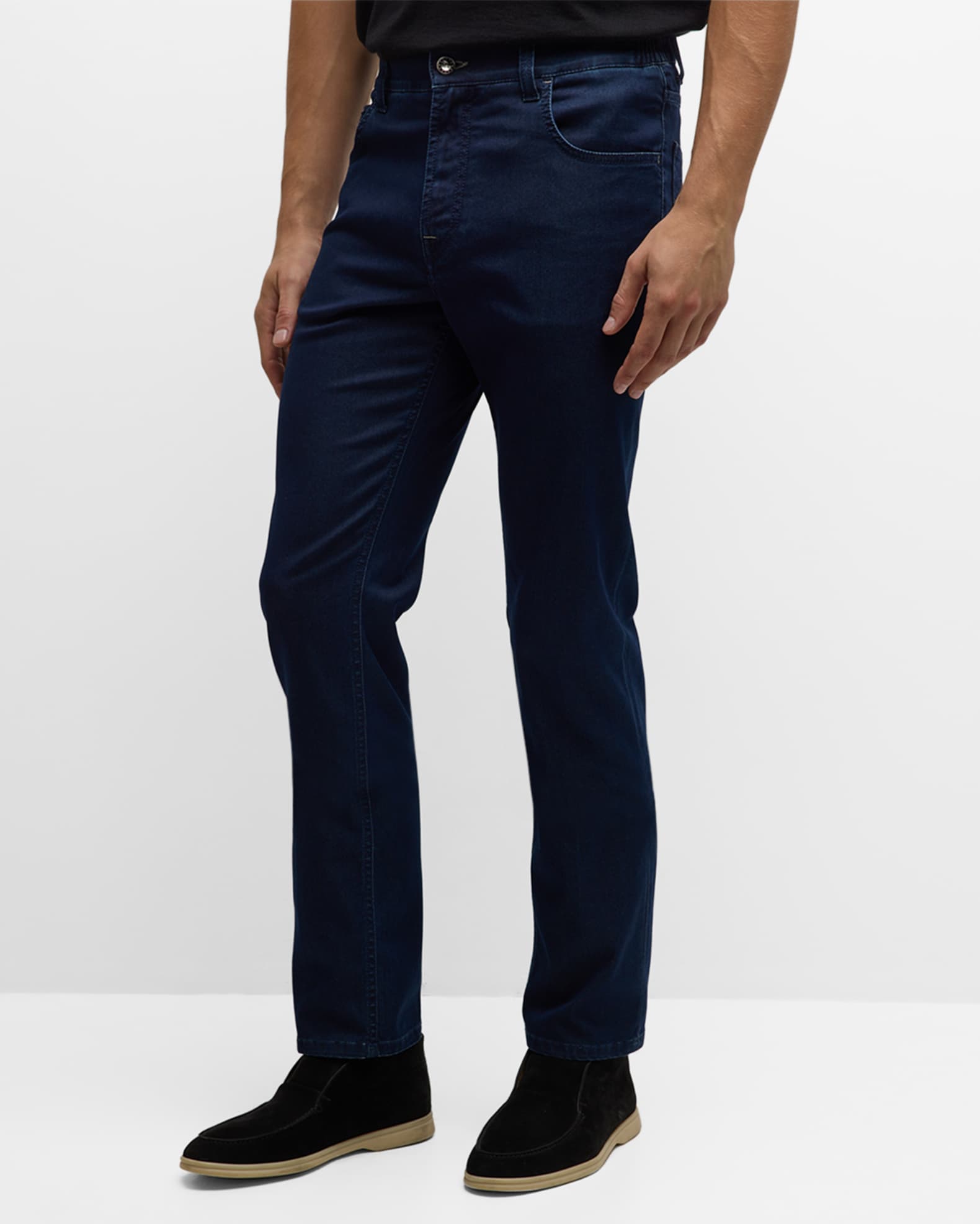 Stefano Ricci Men's Straight-Fit Dark Wash Jeans | Neiman Marcus