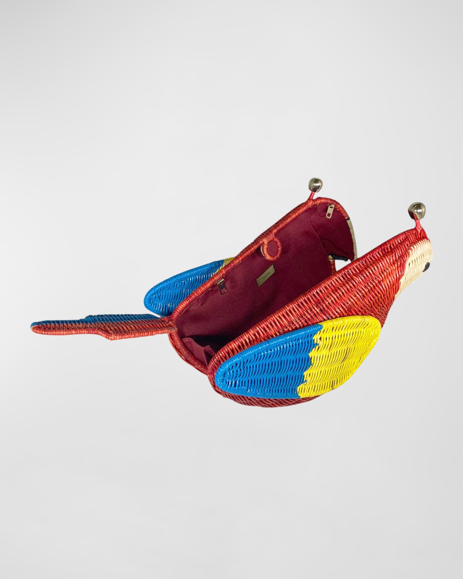 Serpui Parrot Rattan Stone Crossbody Bag | Neiman Marcus