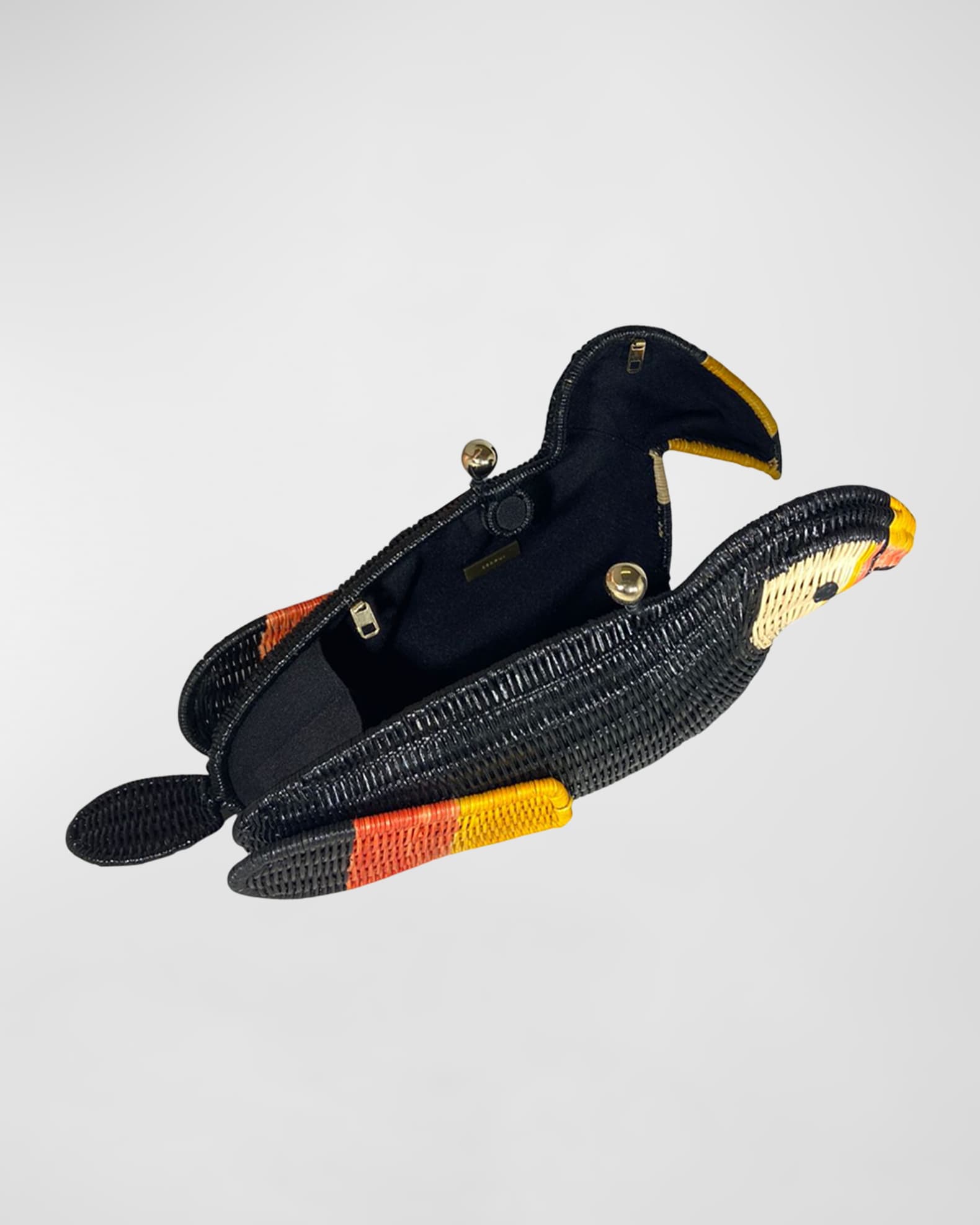 Serpui Tutti Toucan Rattan Crossbody Bag | Neiman Marcus
