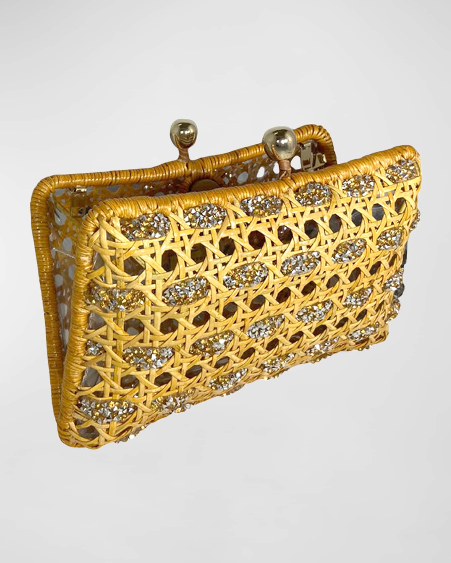 Serpui Charlotte Om Cutout Embellished Shoulder Bag | Neiman Marcus