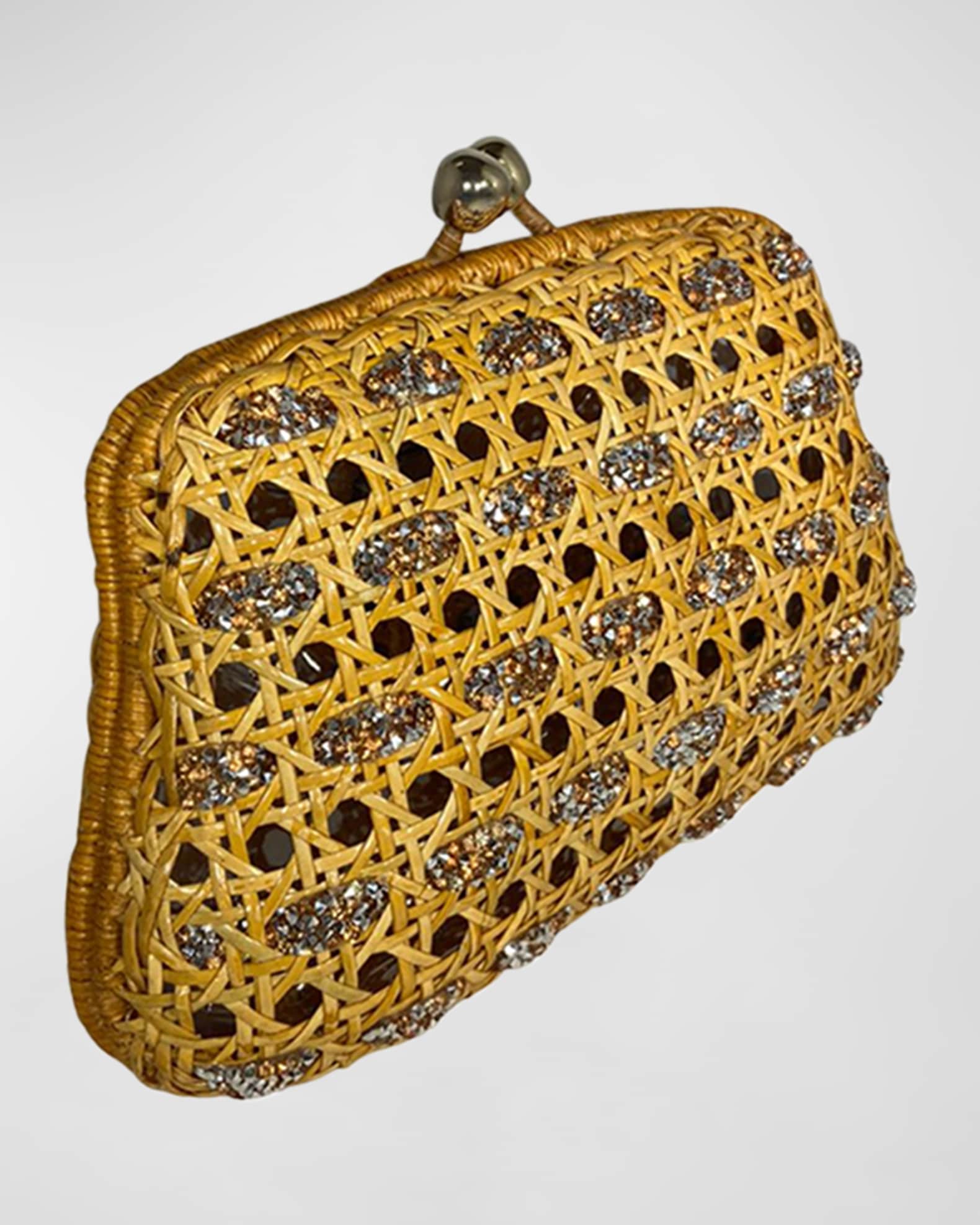 Serpui Blair Om Cutout Embellished Shoulder Bag | Neiman Marcus