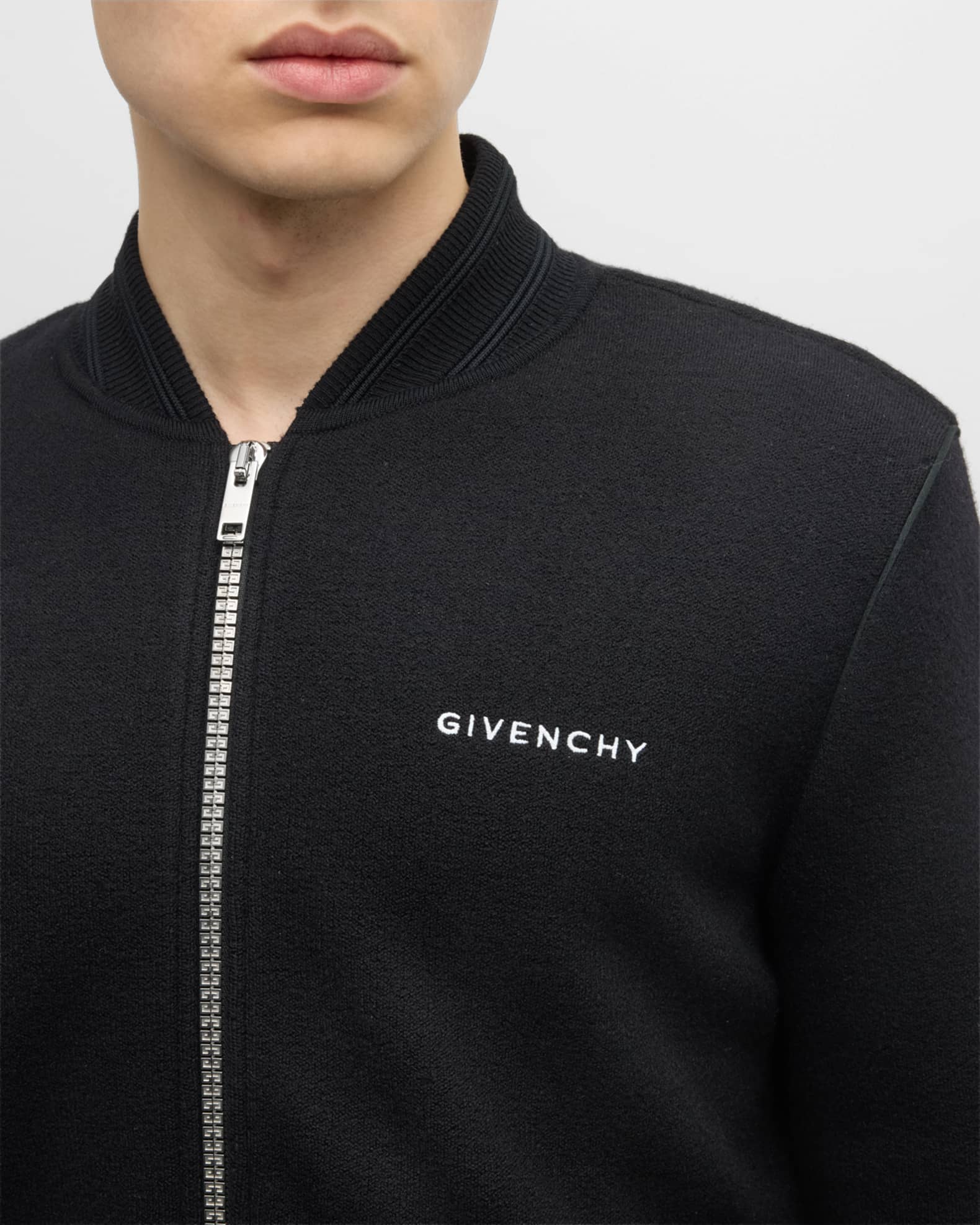 Givenchy Men's 4G Knit Varsity Jacket | Neiman Marcus