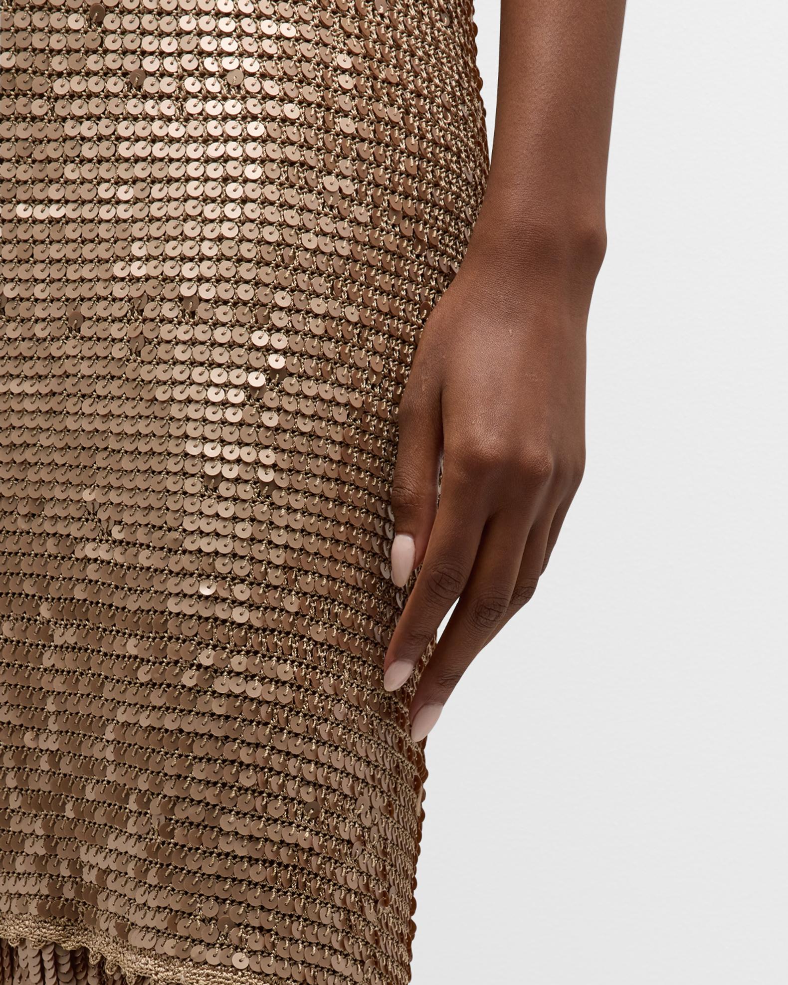 Retrofete Renzo Metallic Sequin Halter Midi Dress | Neiman Marcus
