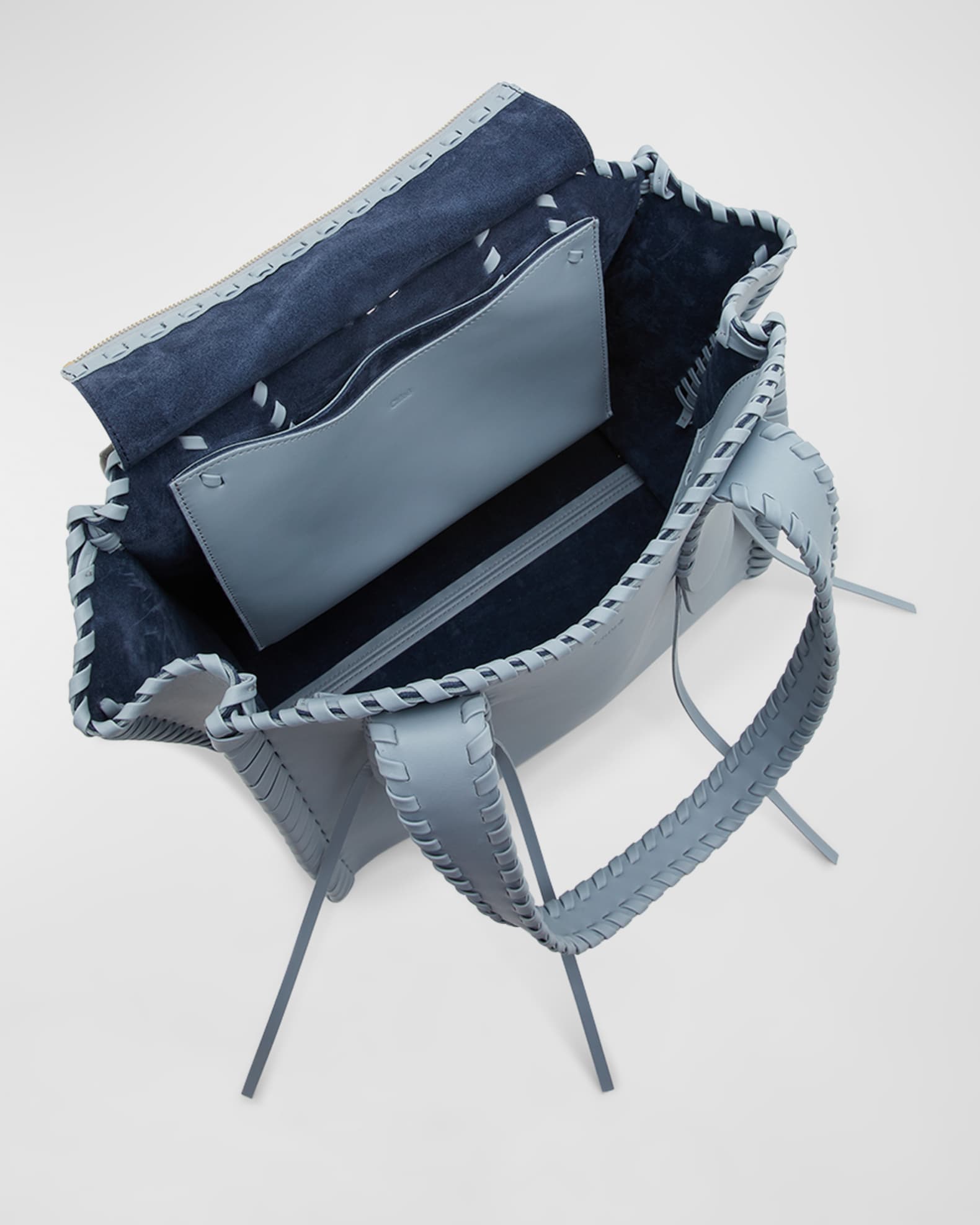 Chloe Mony Medium Tote Bag in Shiny Leather | Neiman Marcus