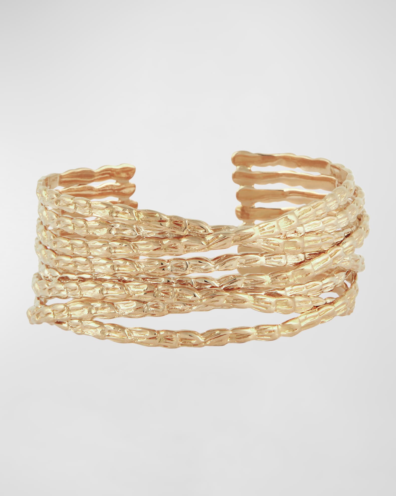 Gas Bijoux Liane 24K Gold-Plated Manchette Cuff Bracelet | Neiman Marcus