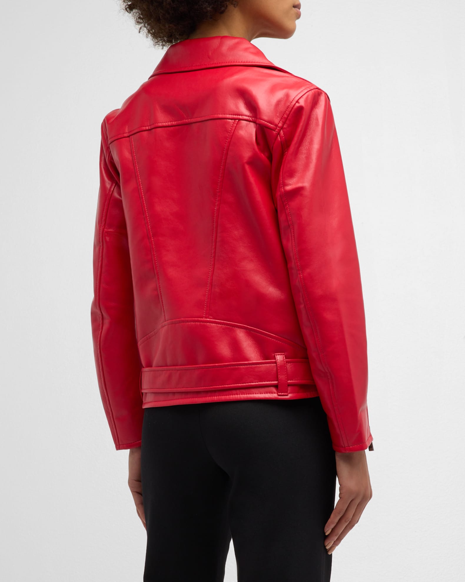 AS by DF Brando Recycled Leather Boyfriend Jacket | Neiman Marcus