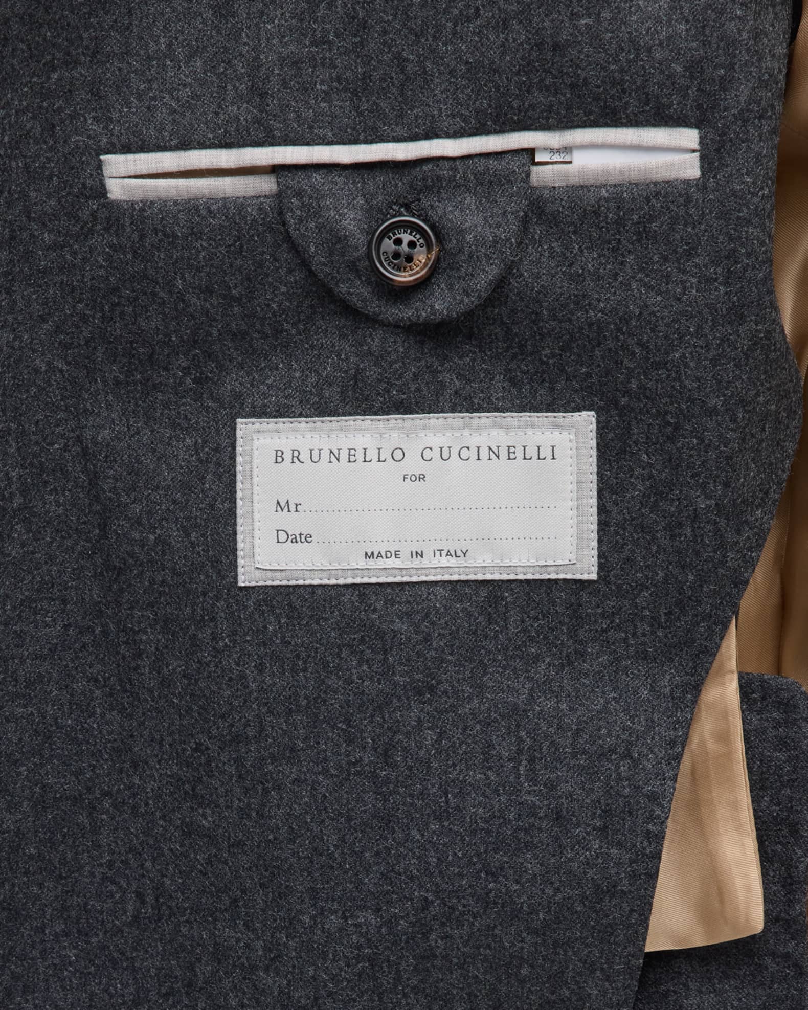 Brunello Cucinelli Men's Wool Flannel Patch-Pocket Suit | Neiman Marcus