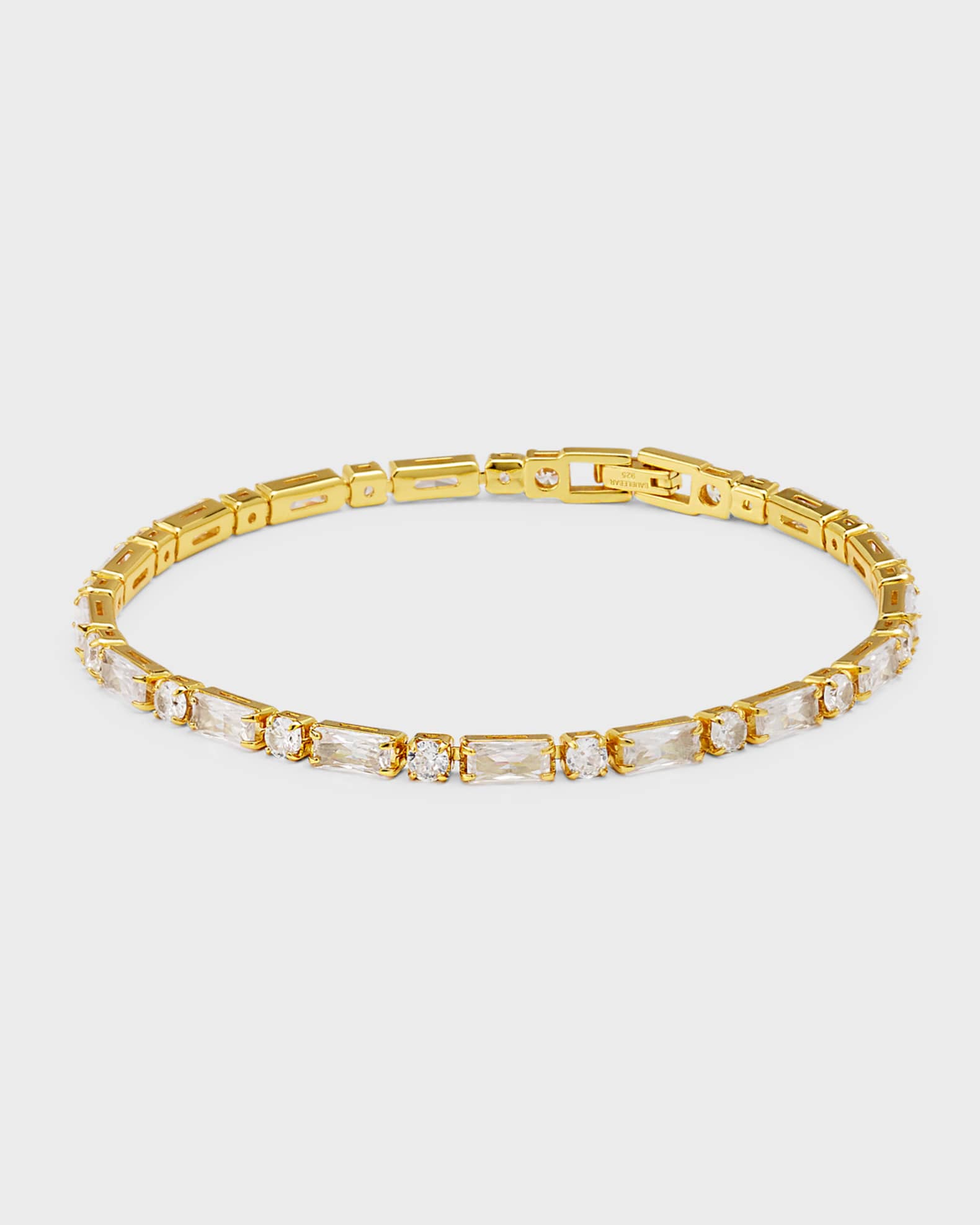 BaubleBar Kerri 18K Gold-Plated Mixed-Cut Tennis Bracelet | Neiman Marcus