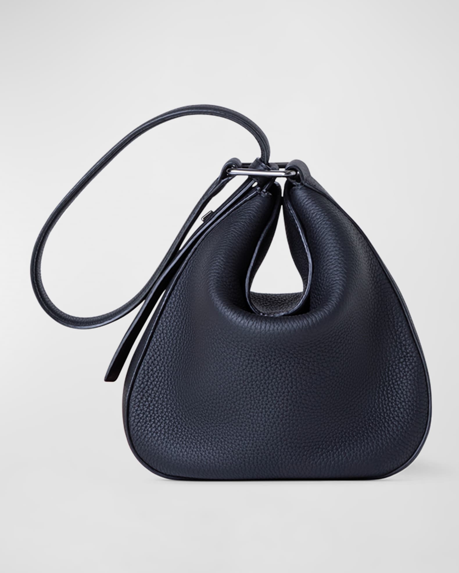 Akris Anna Little Leather Hobo Bag | Neiman Marcus