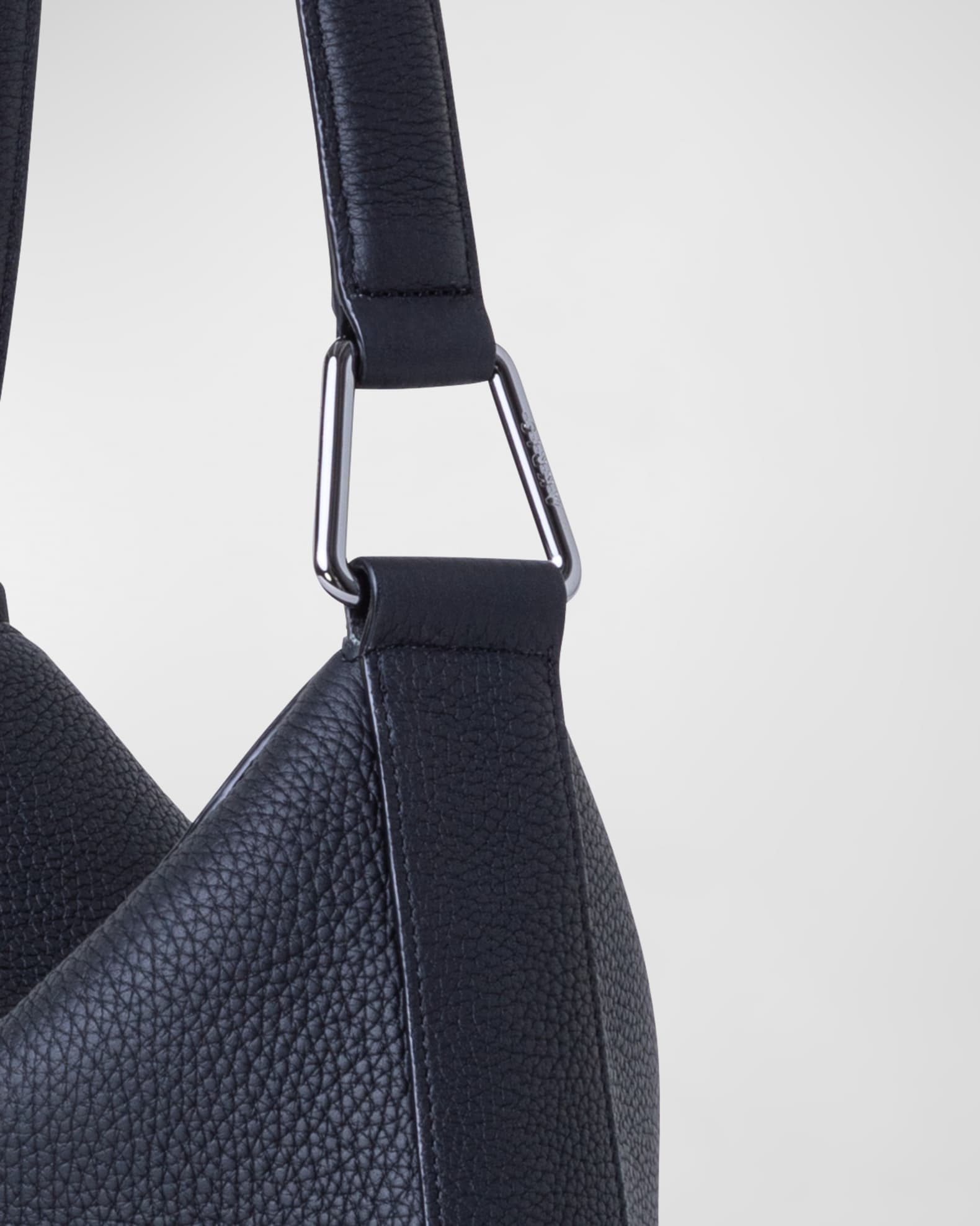 Akris Anna Little Leather Hobo Bag | Neiman Marcus