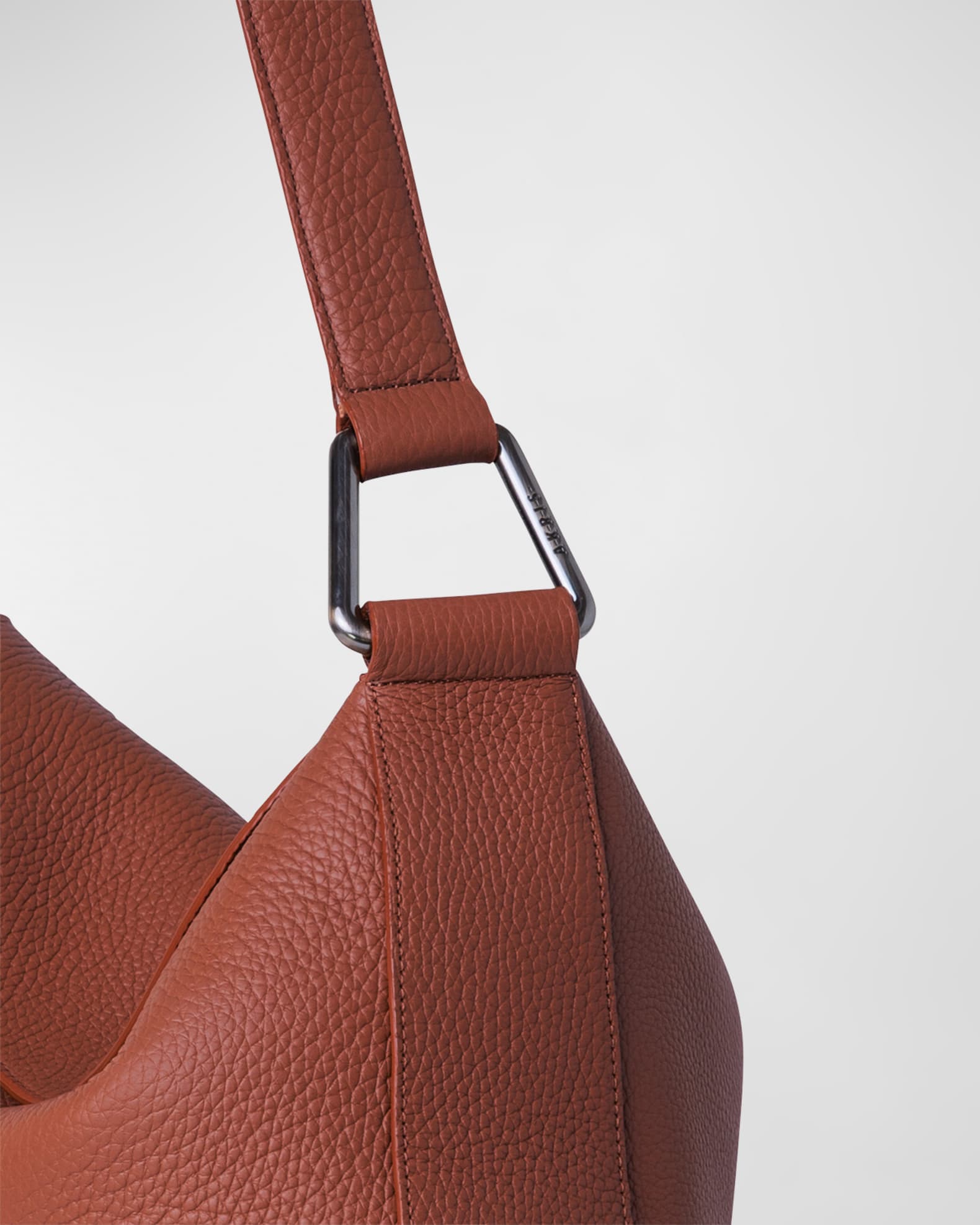 Anna Medium Leather Hobo Bag | Neiman Marcus