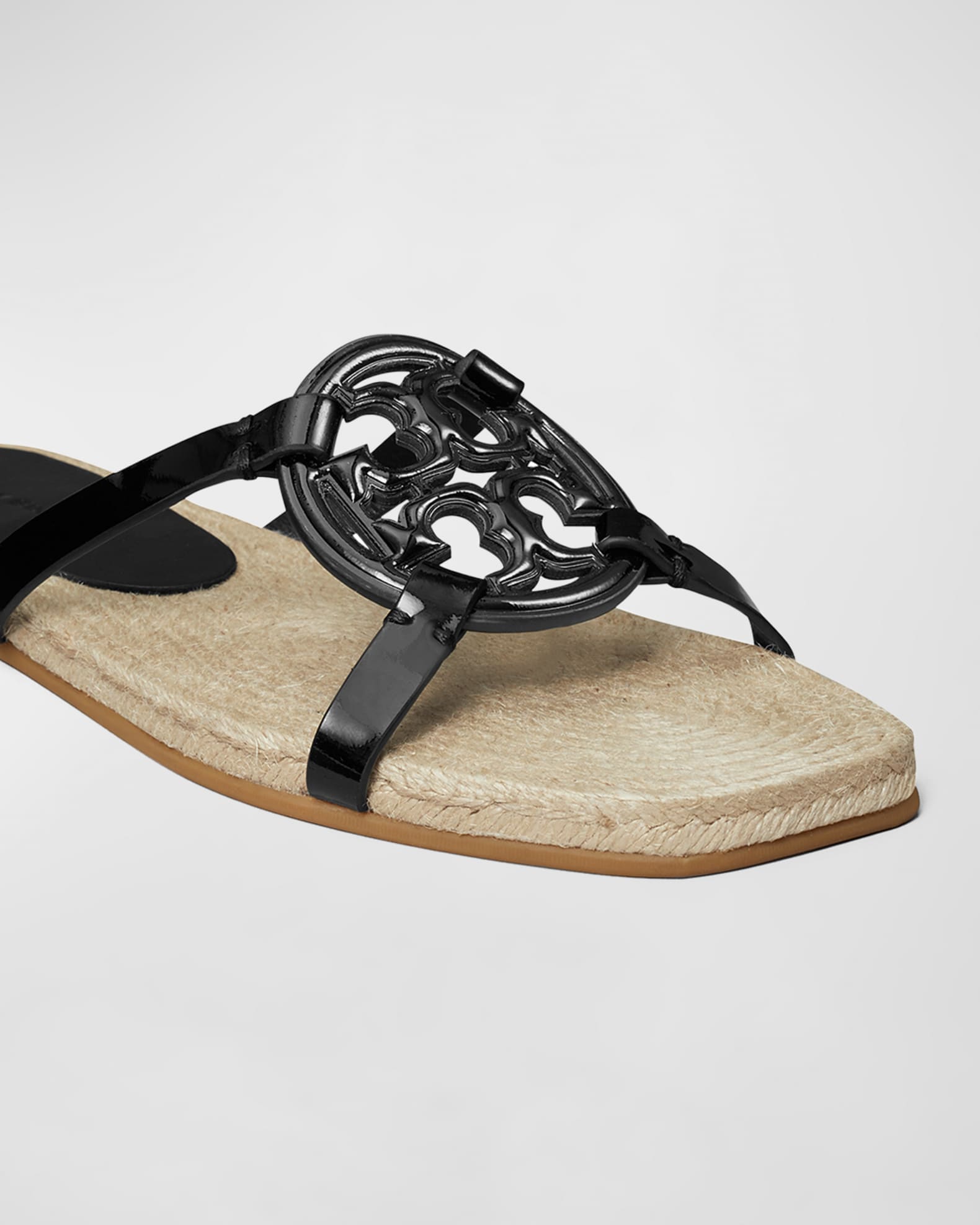 Tory Burch Bombe Miller Medallion Espadrille Sandals | Neiman Marcus