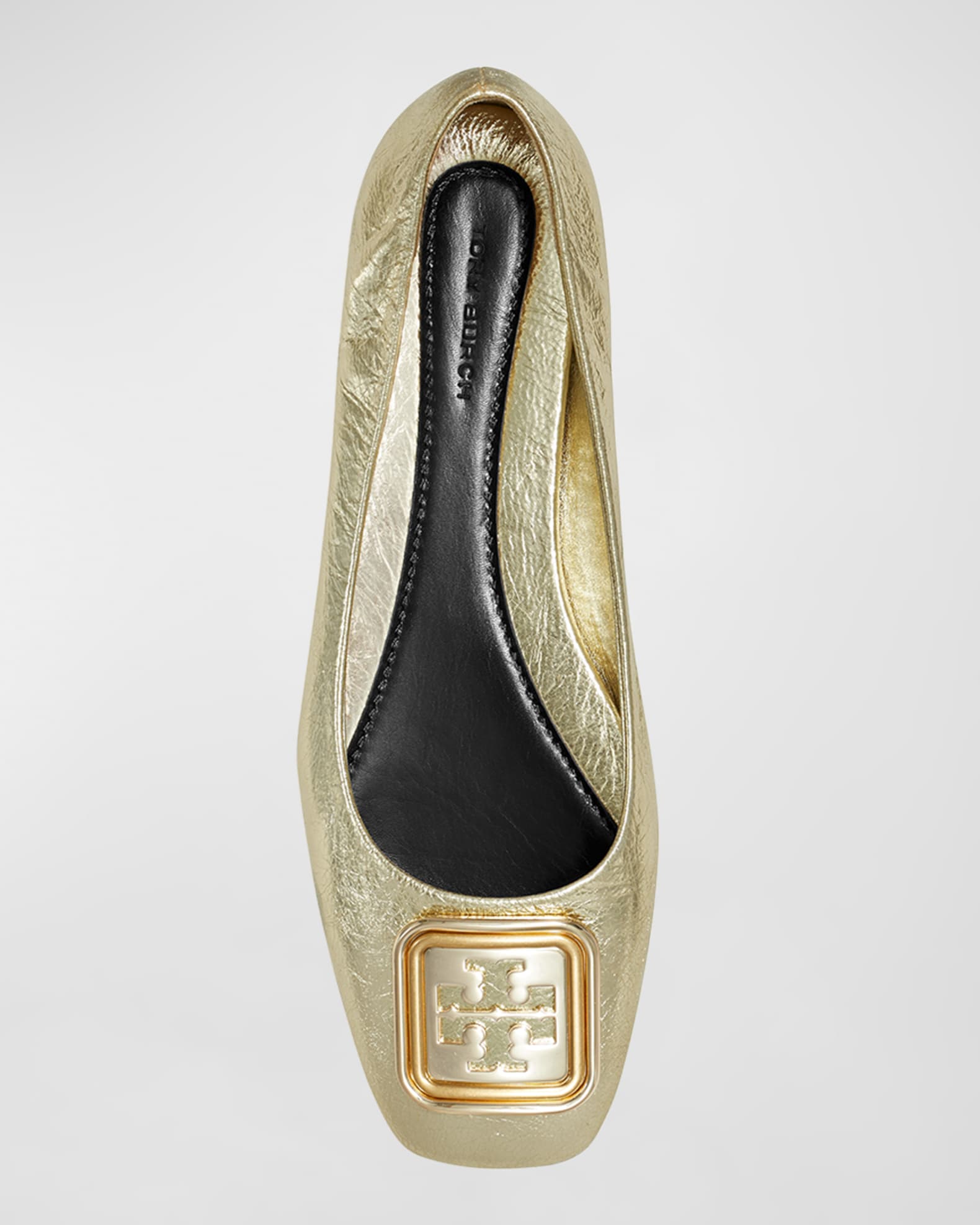 Tory Burch Georgia Metallic Medallion Ballerina Flats | Neiman Marcus