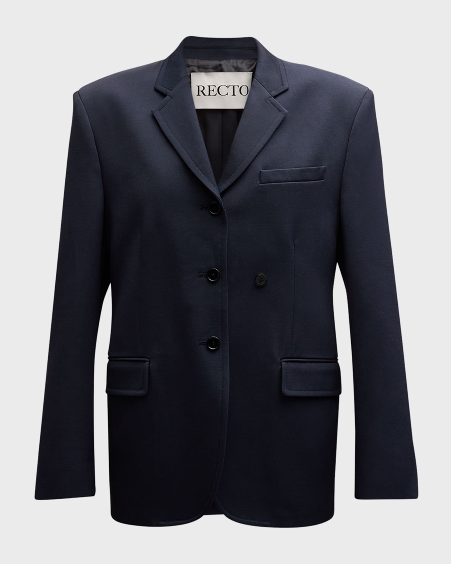 RECTO Oversized Wool-Viscose Jacket | Neiman Marcus