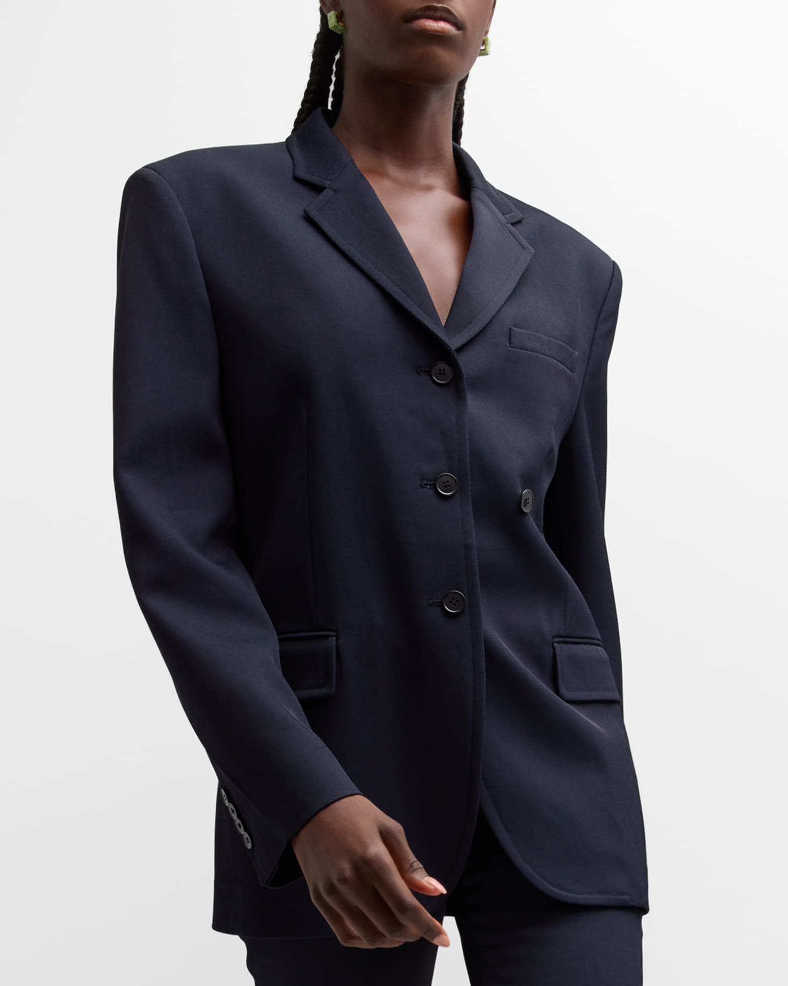 RECTO Oversized Wool-Viscose Jacket | Neiman Marcus