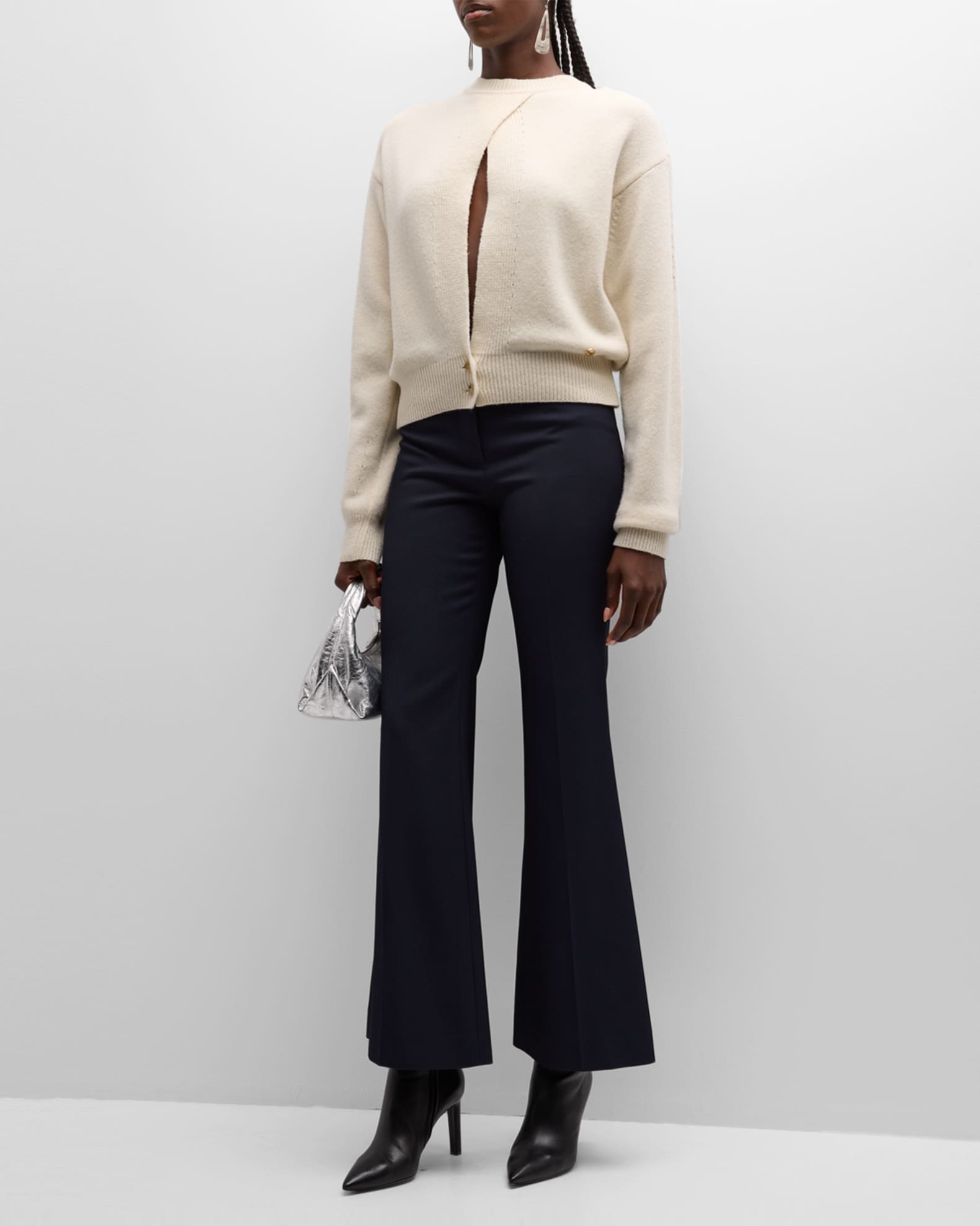 RECTO Wool Flared Pants | Neiman Marcus