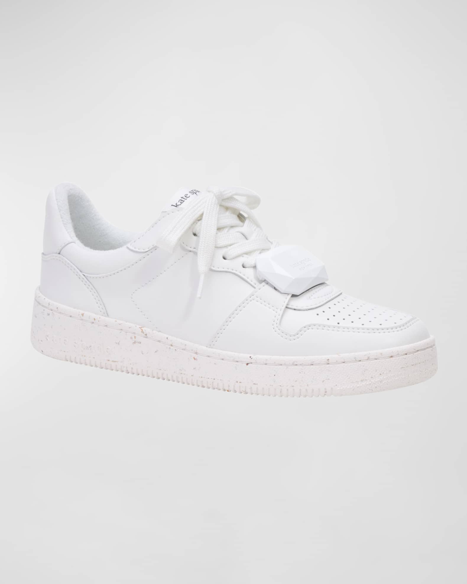 kate spade new york bolt gem leather flatform sneakers | Neiman Marcus