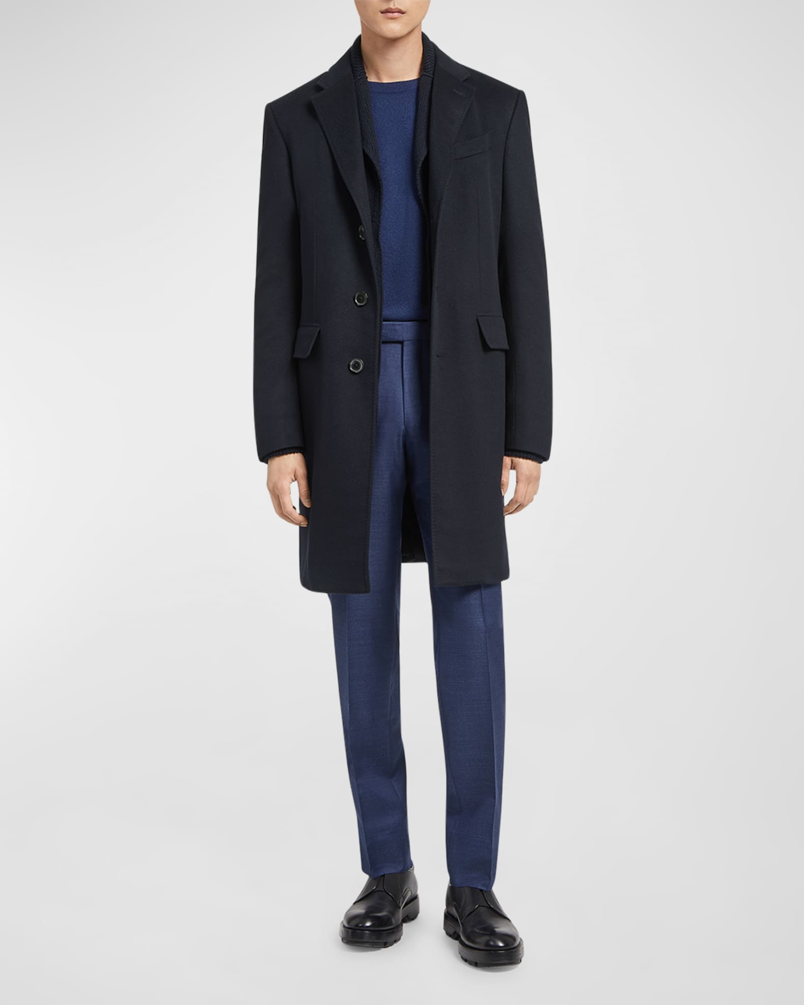 ZEGNA Men's Oasi Cashmere Overcoat | Neiman Marcus