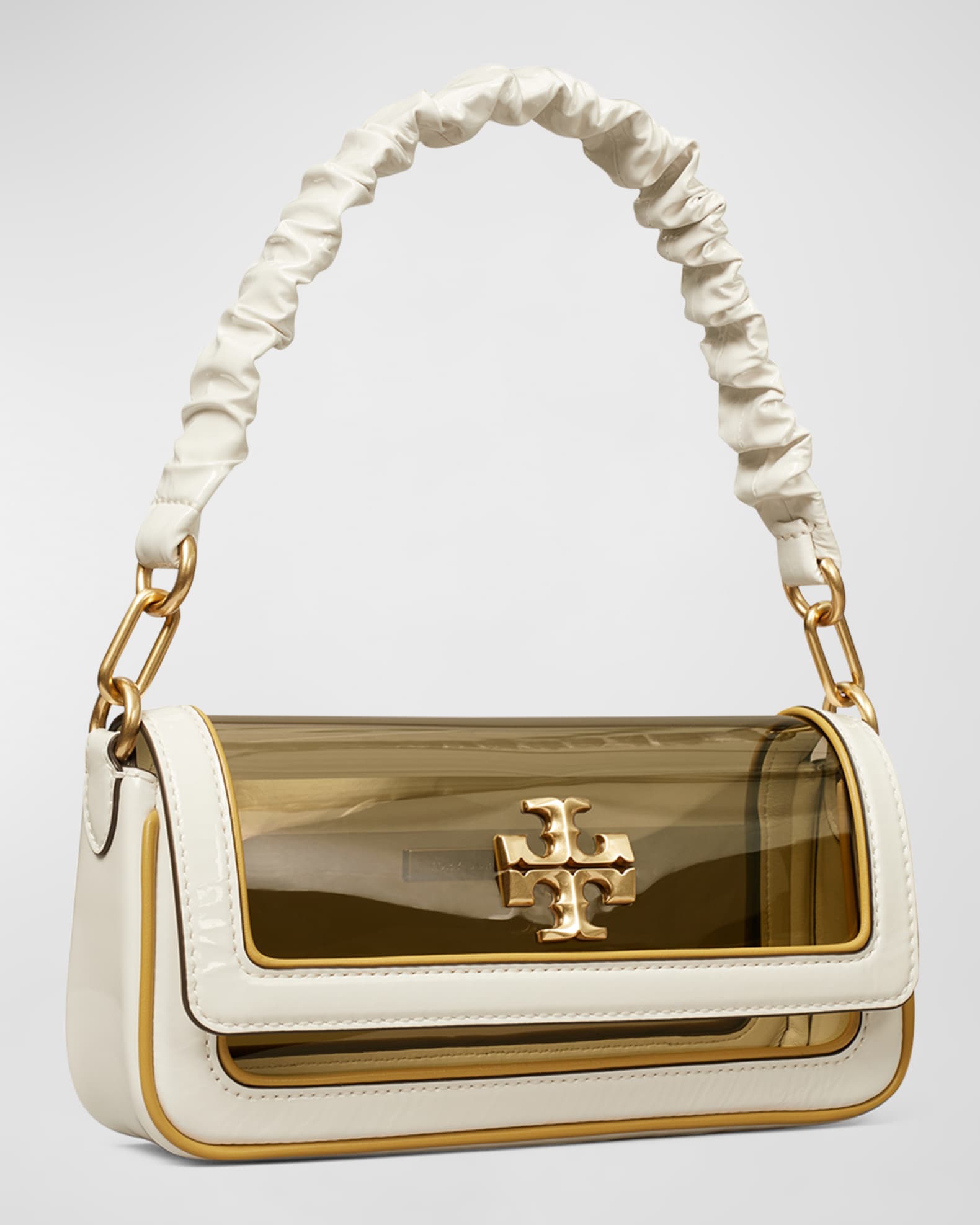 Tory Burch Kira Small See-Through Shoulder Bag | Neiman Marcus