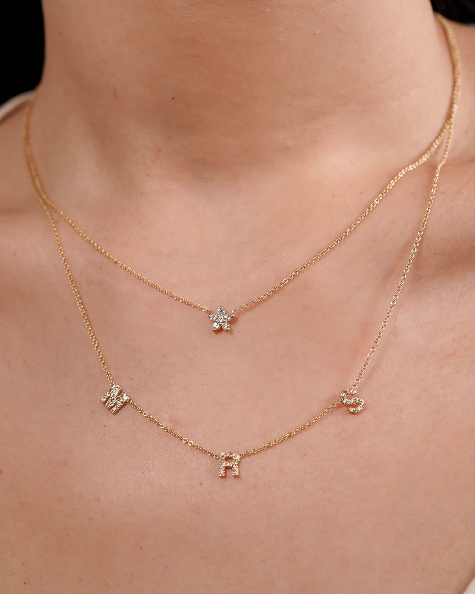 Zoe Lev Jewelry 14k Gold Diamond Set Flower Necklace | Neiman Marcus