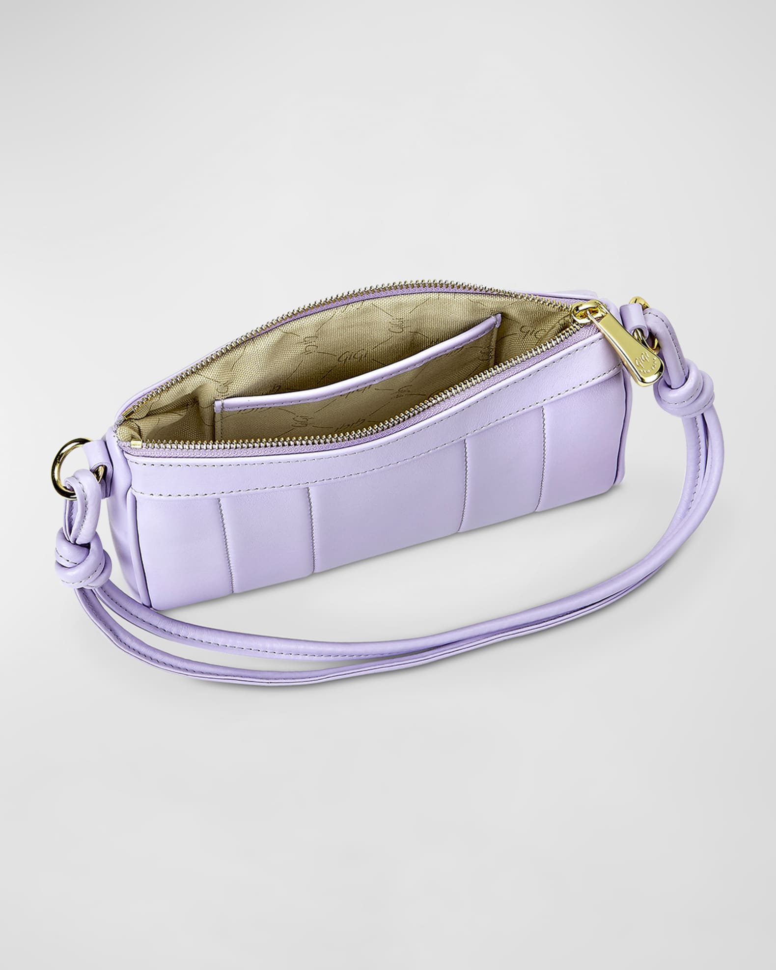 Gigi New York Maggie Knot Woven Leather Shoulder Bag | Neiman Marcus