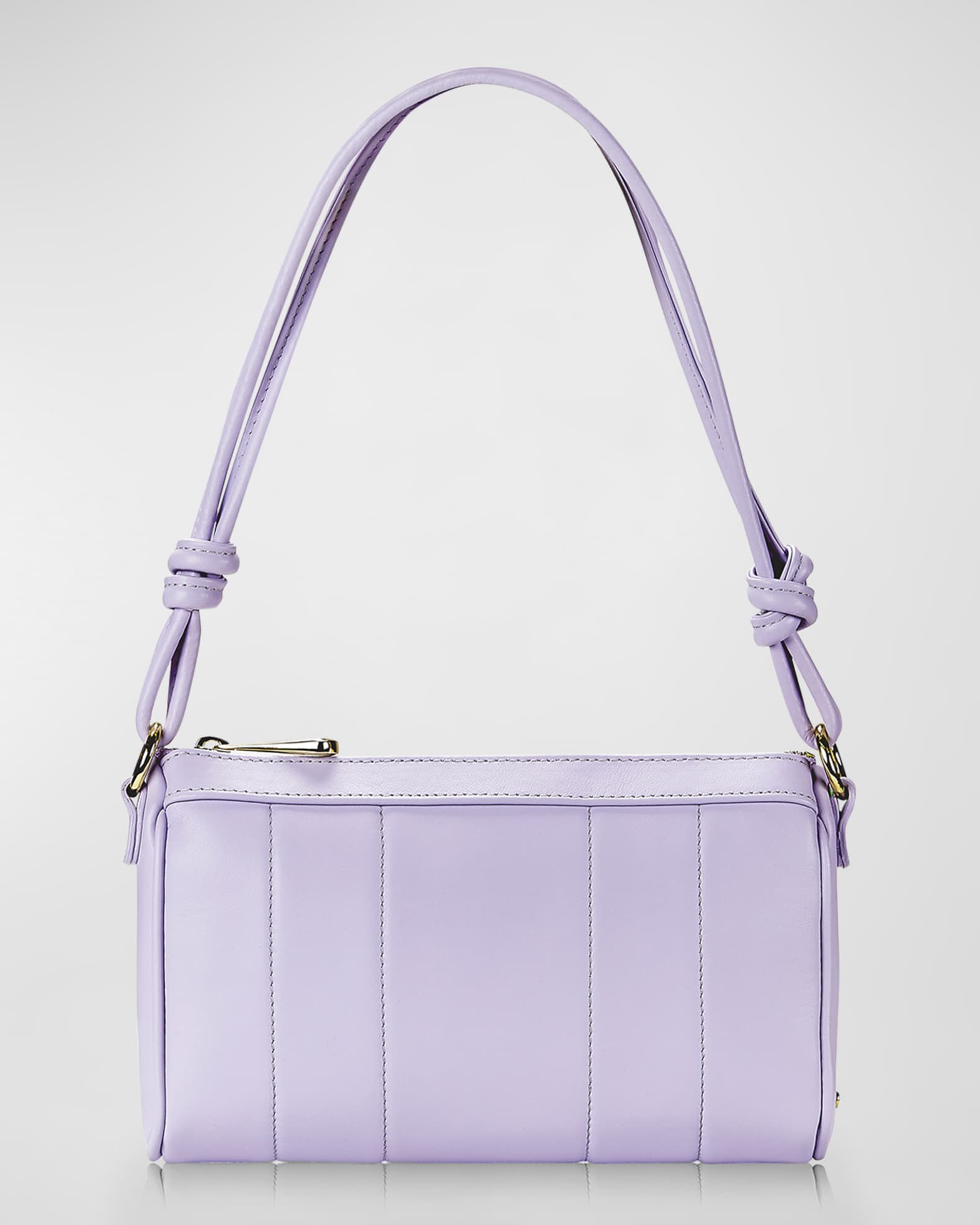 Gigi New York Maggie Knot Woven Leather Shoulder Bag | Neiman Marcus