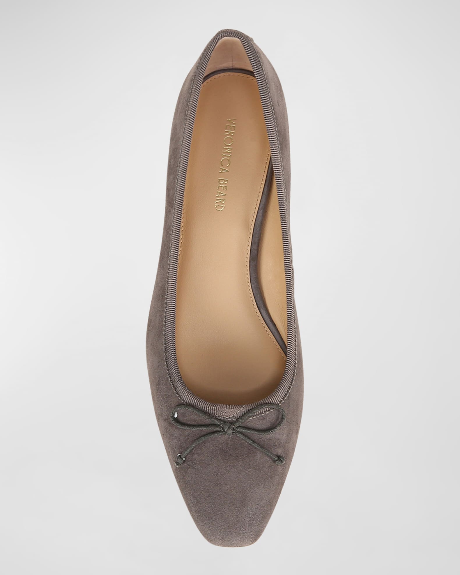 Veronica Beard Cecelia Suede Block Heel Ballerina Pumps Neiman Marcus