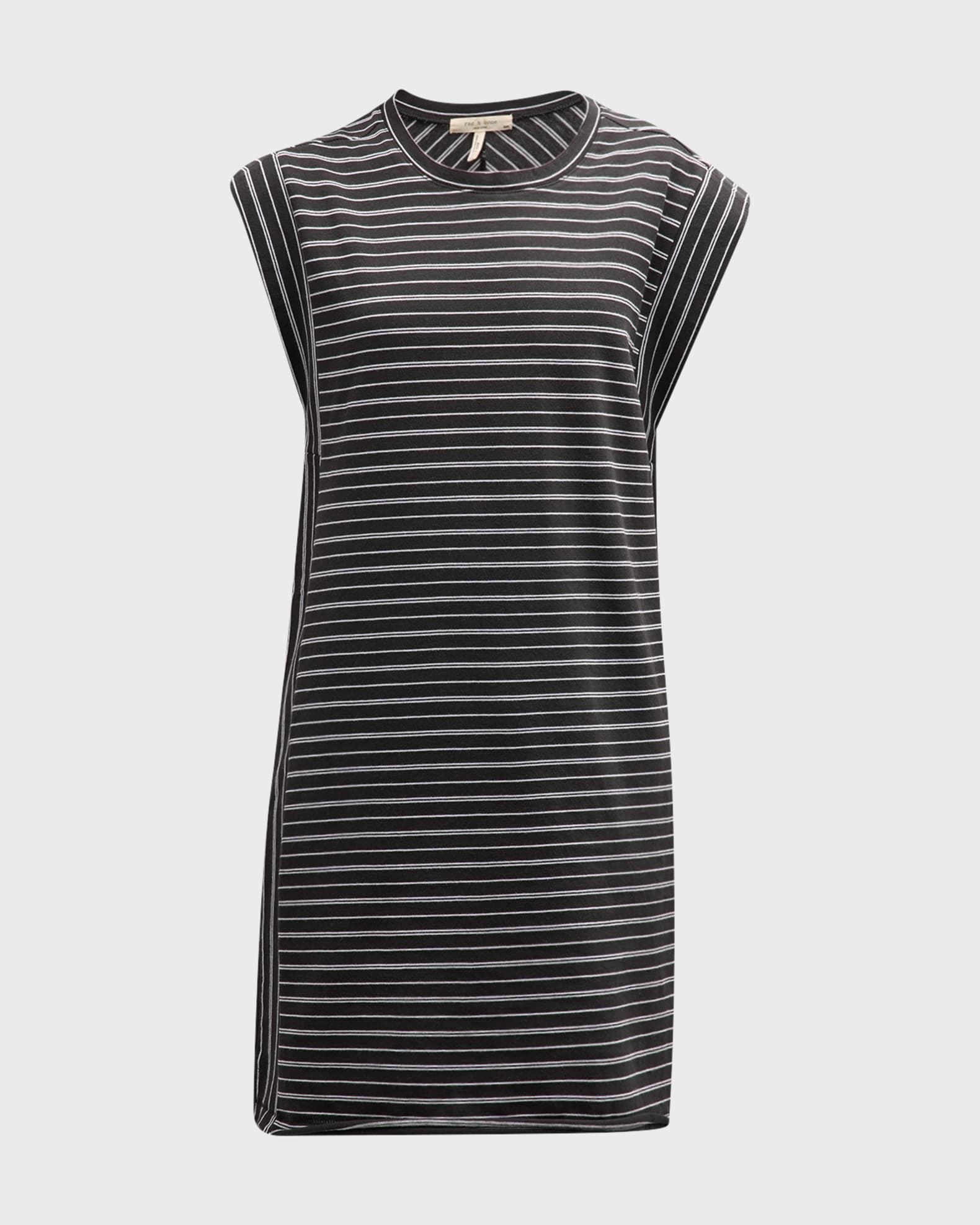 Rag & Bone Striped Jersey Muscle Dress | Neiman Marcus
