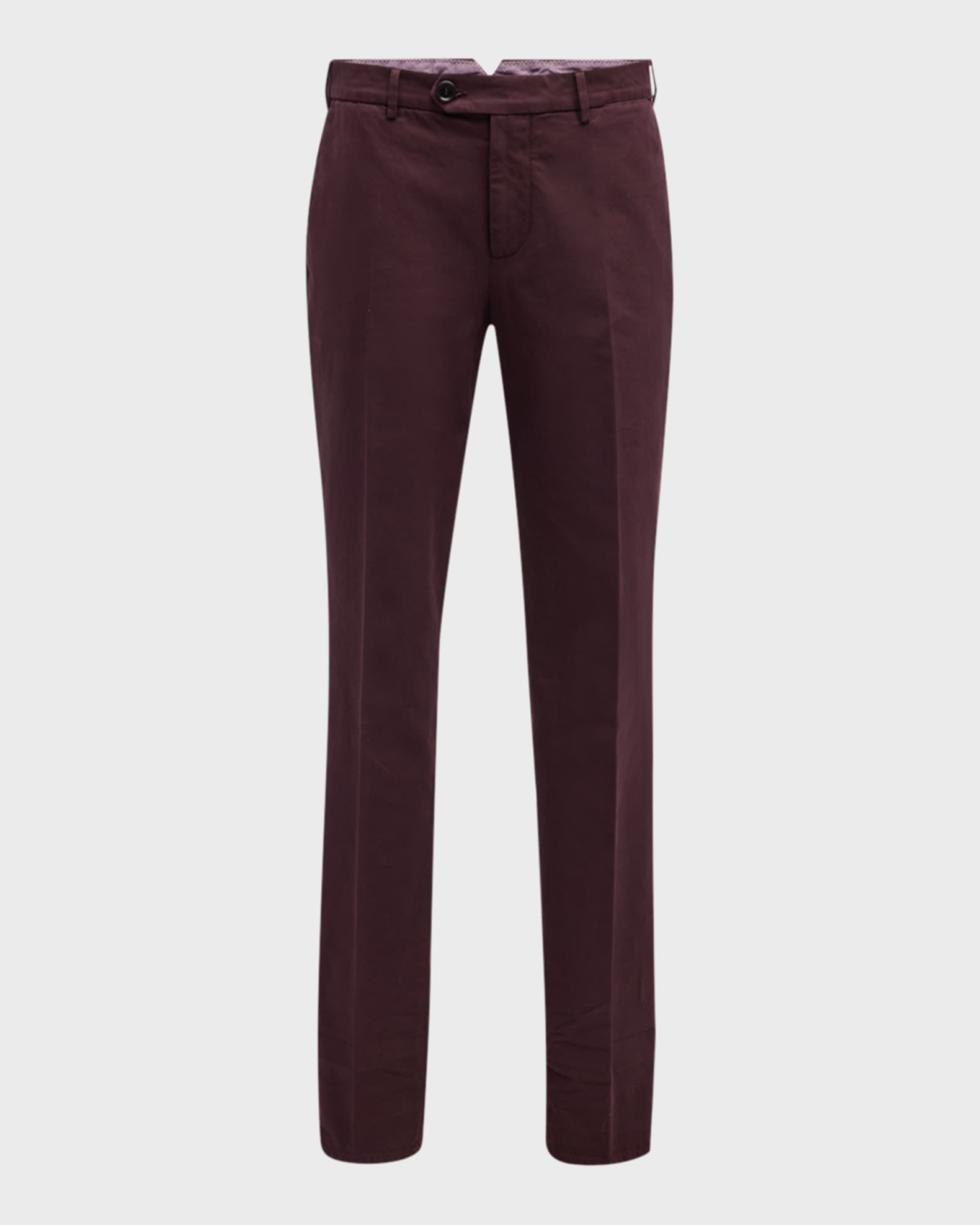 Brunello Cucinelli Men's Italian Fit Flat Front Pants | Neiman Marcus