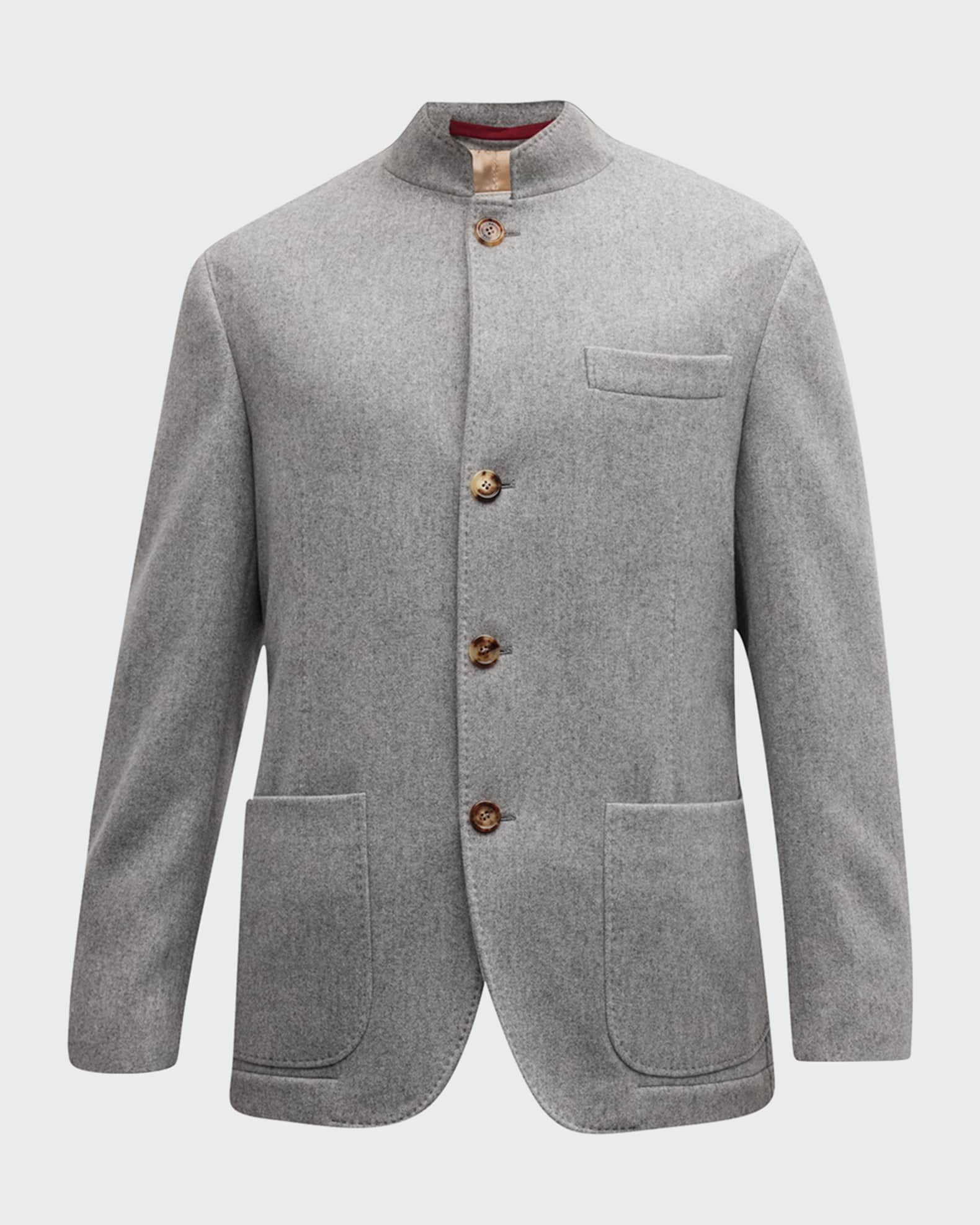 Brunello Cucinelli Men's Cashmere Three-Button Blazer | Neiman Marcus