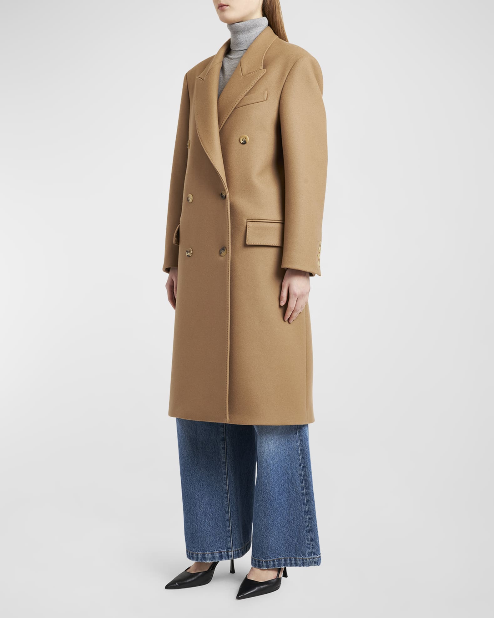 ARMARIUM Emily Long Wool-Cashmere Coat | Neiman Marcus