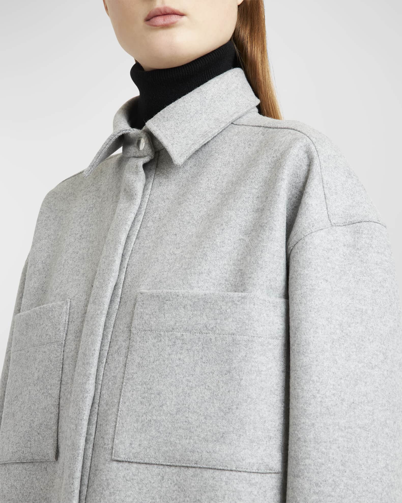 ARMARIUM Harry Cashmere-Blend Shirt Jacket | Neiman Marcus