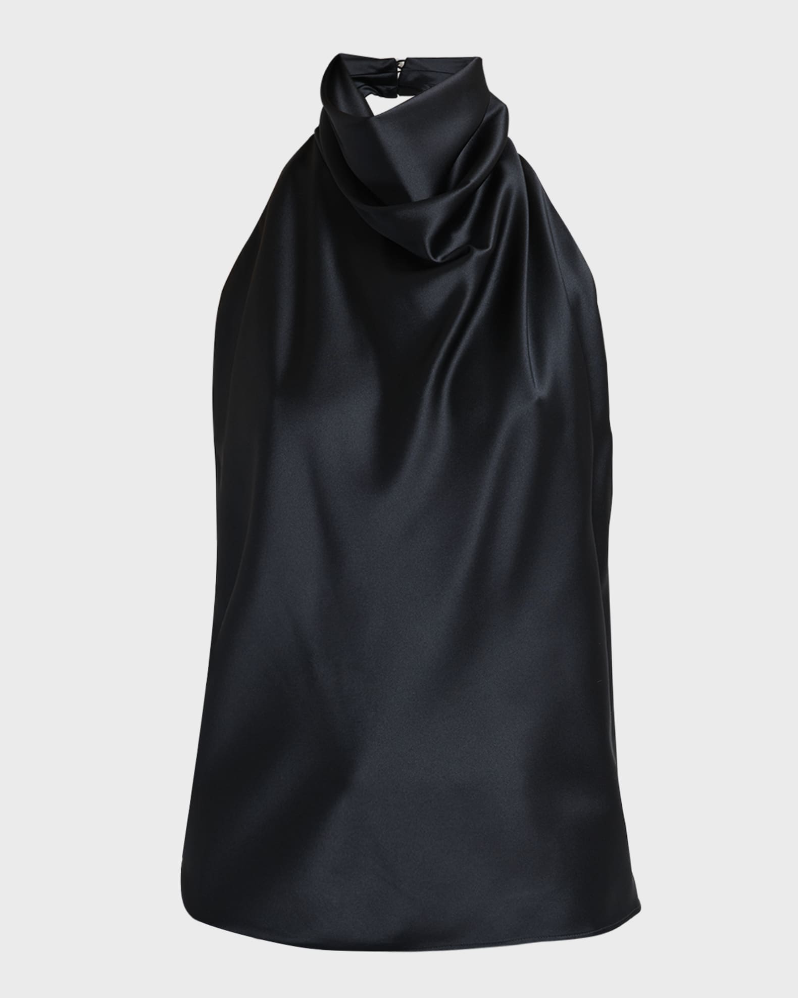 ARMARIUM Camille Silk Cowl-Neck Halter Top | Neiman Marcus