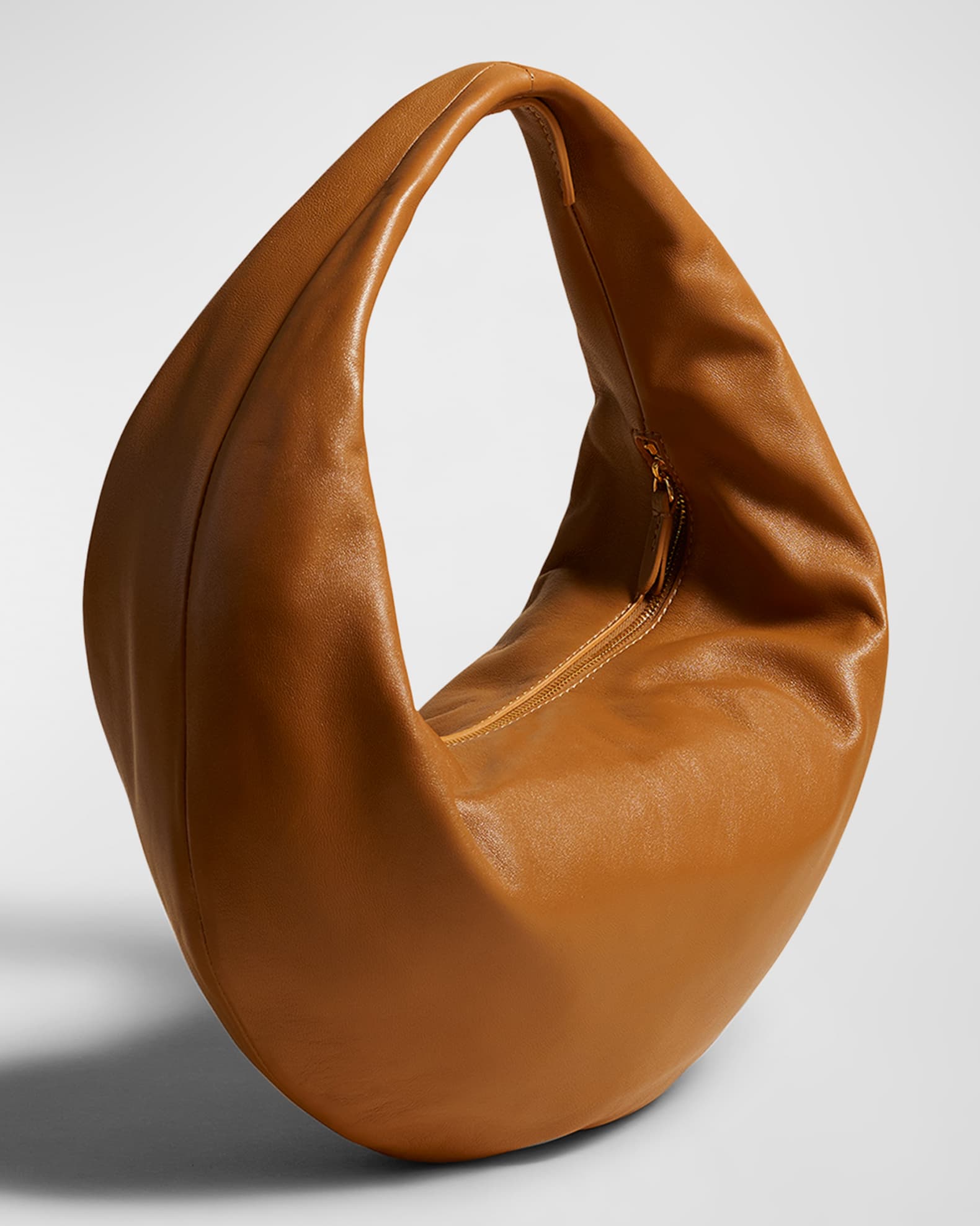 Khaite Olivia Medium Leather Hobo Bag | Neiman Marcus