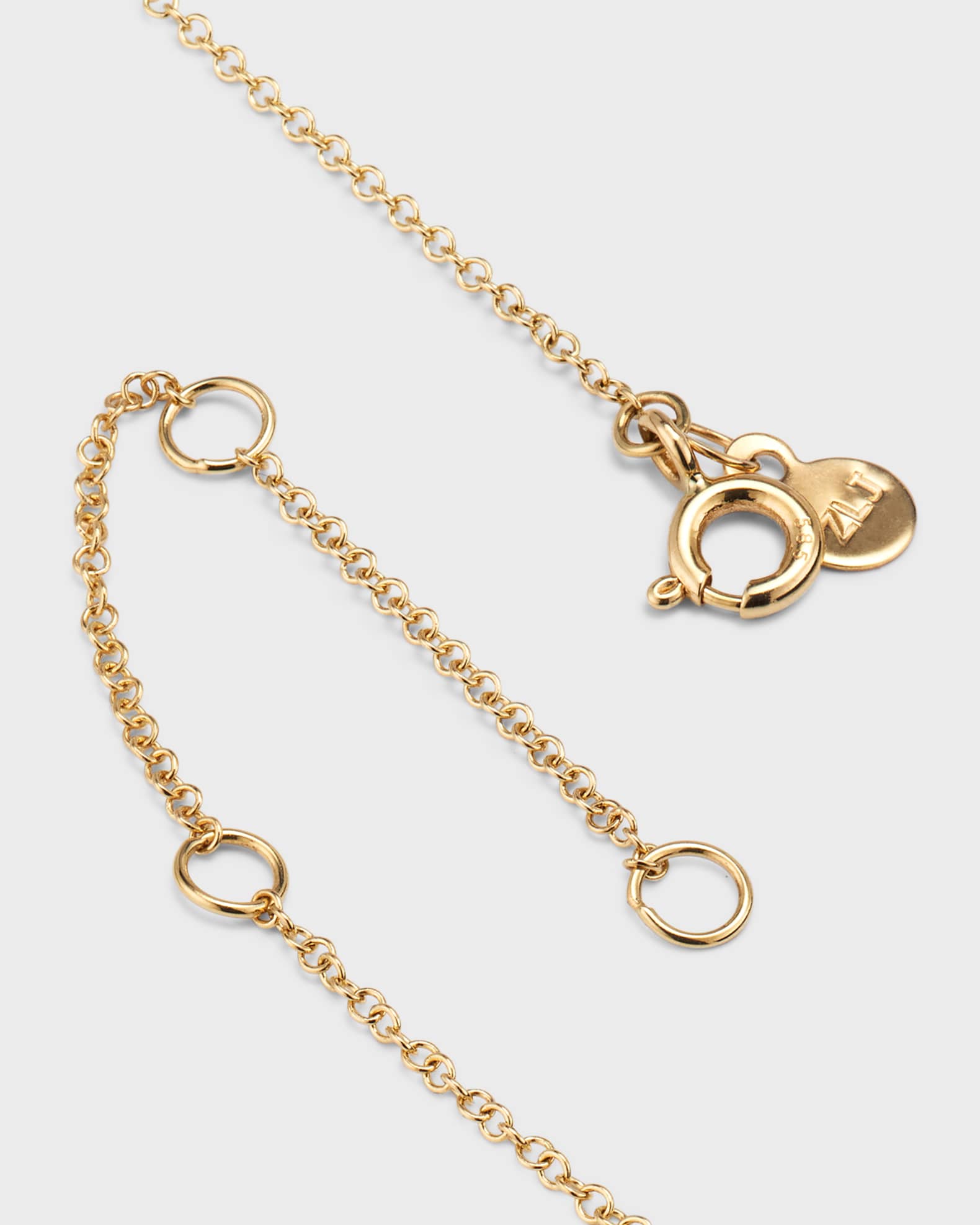 Zoe Lev Jewelry 14K Bezel Diamond Trio Segment Necklace, 14-16"L ...