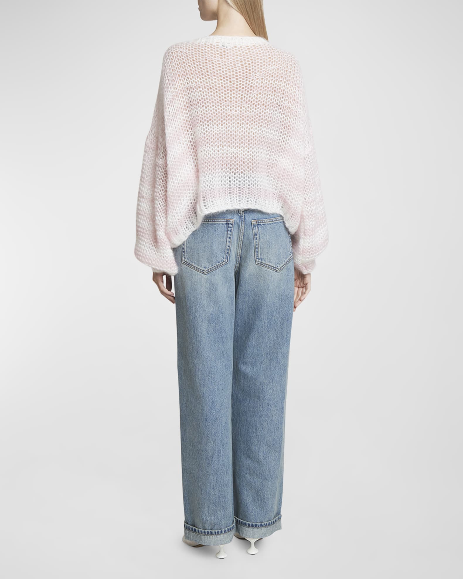 Loewe Striped Anagram Knit Sweater | Neiman Marcus