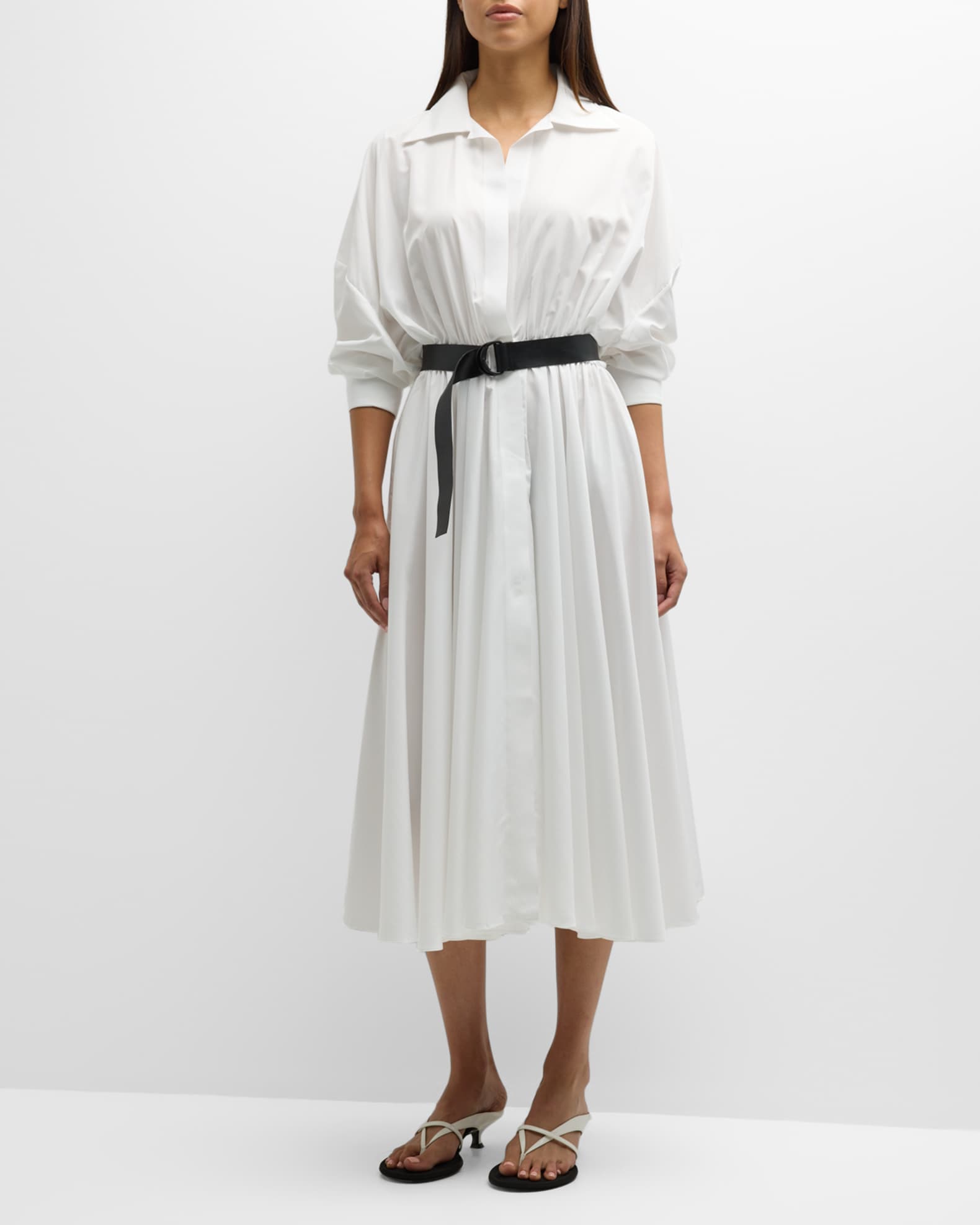 Norma Kamali Super Oversized Boyfriend Shirtdress | Neiman Marcus