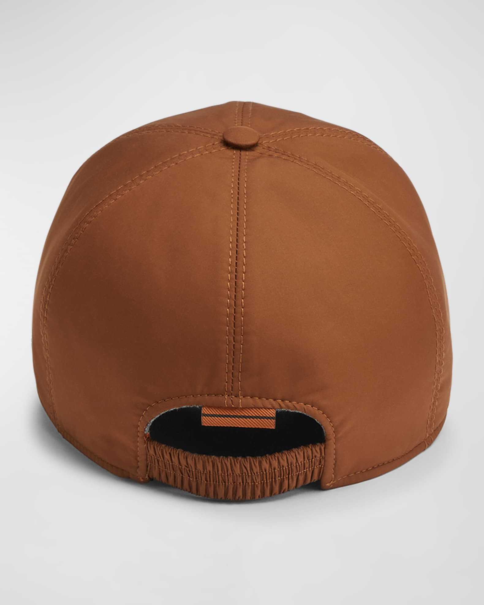 ZEGNA Men's Vicuna Leather-Trim Baseball Cap | Neiman Marcus