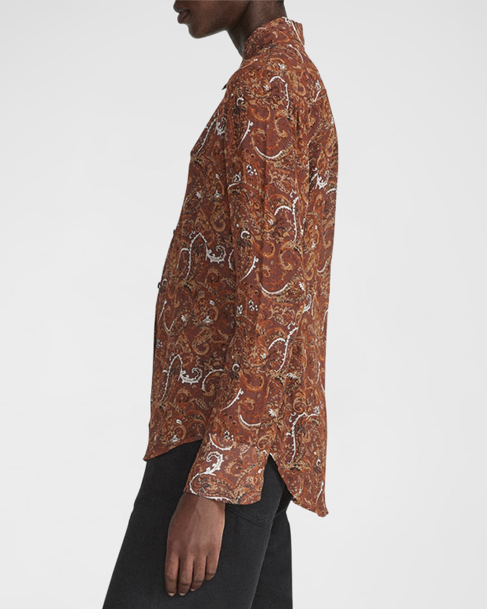 Rag & Bone Antonia Paisley Classic Top | Neiman Marcus