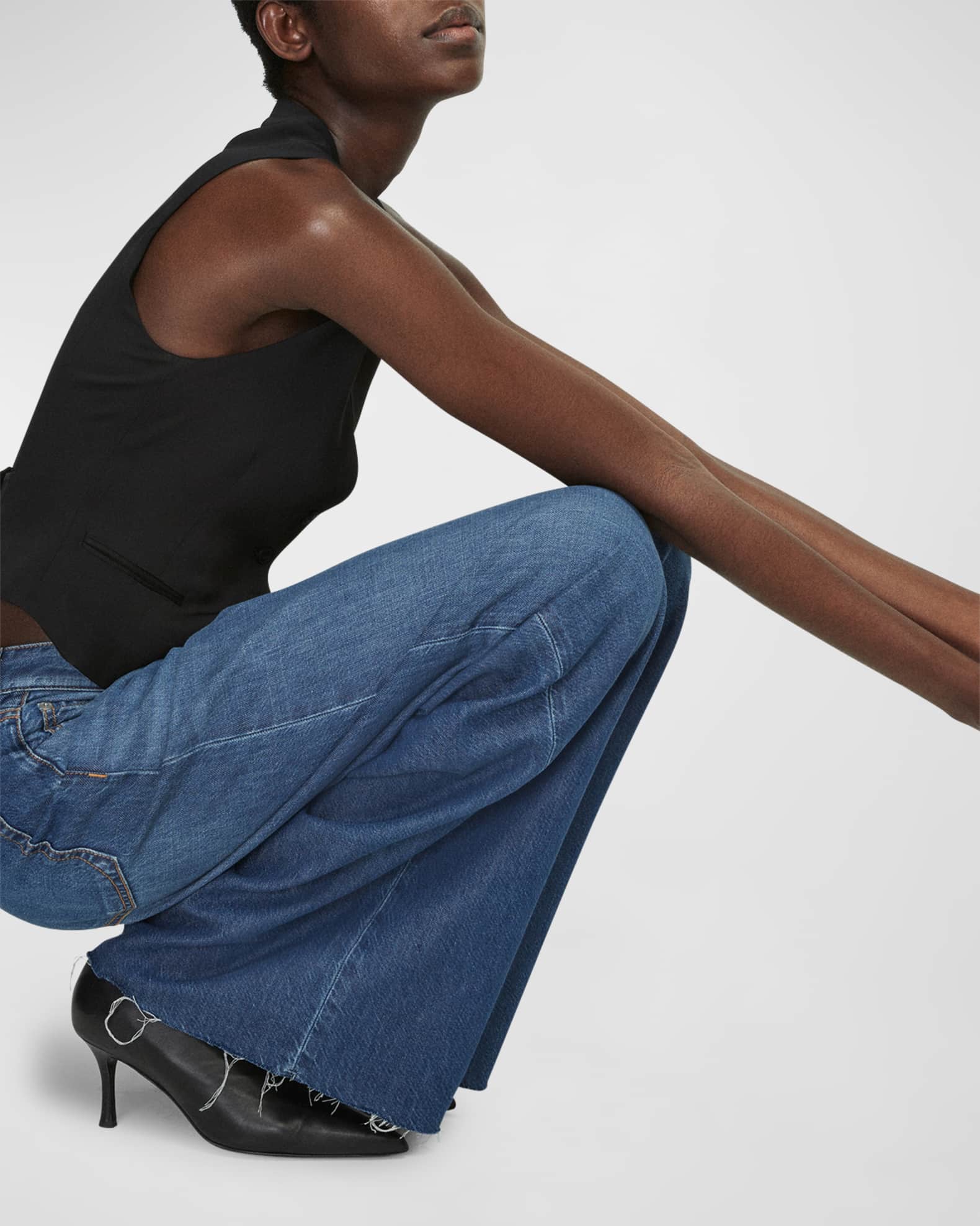 Rag & Bone Priya Crepe Suiting Vest | Neiman Marcus