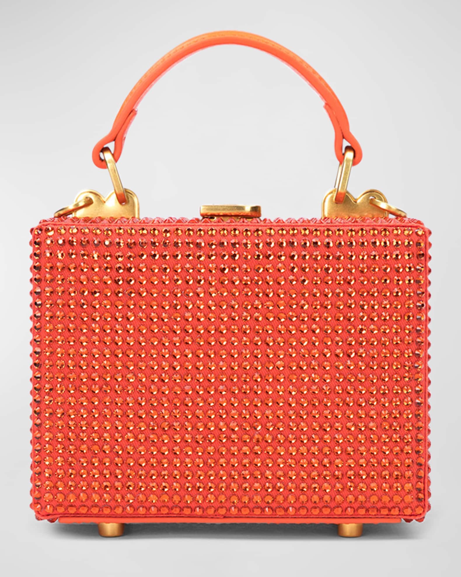 Brandon Blackwood Kendrick Mini Trunk Embellished Top-Handle Bag ...