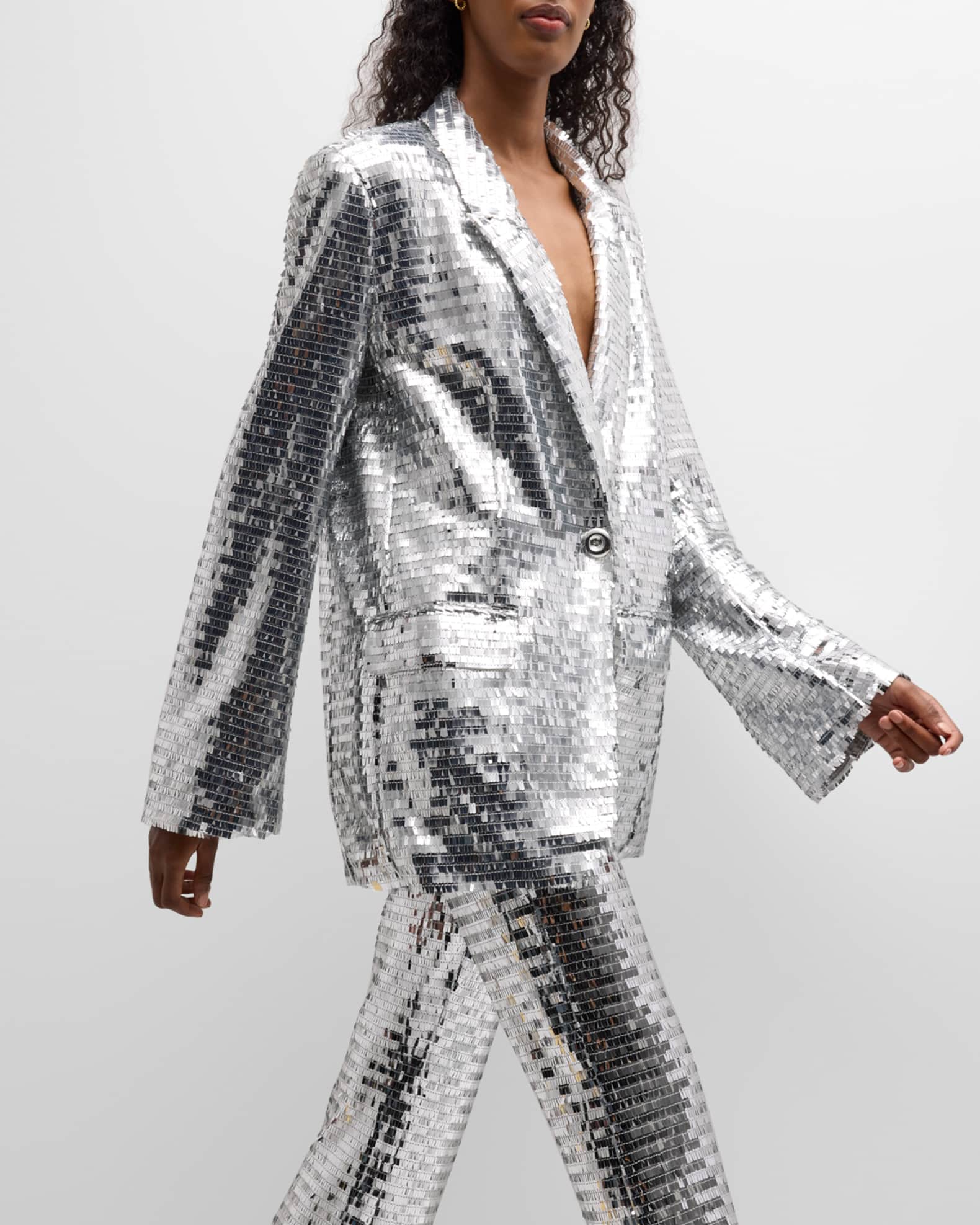 SIMONMILLER Lennox Oversized Sequin Jacket | Neiman Marcus