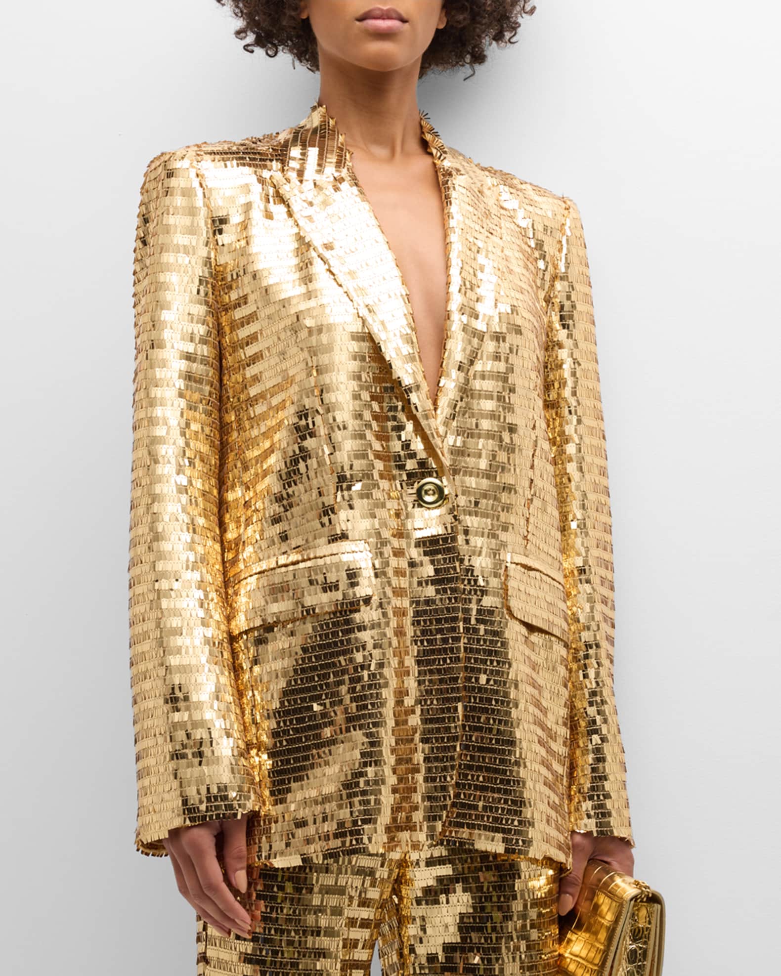 SIMONMILLER Lennox Oversized Sequin Jacket | Neiman Marcus